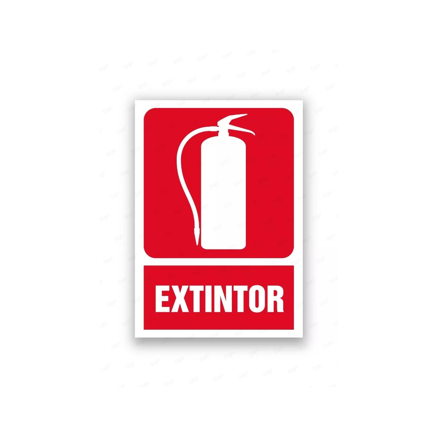 Rótulo Contra Incendios - Extintor | Cod. CI- 802