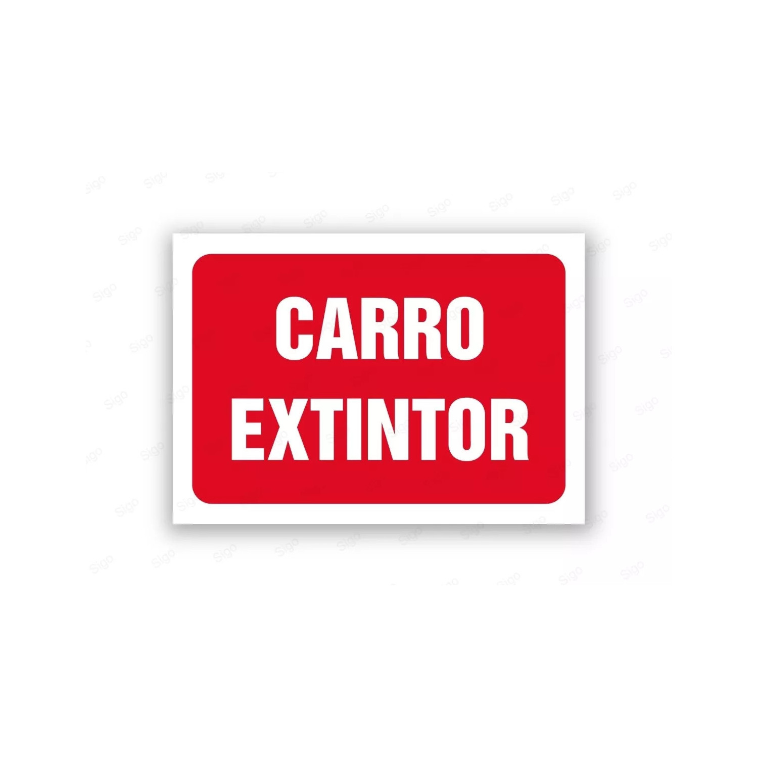 Rótulo Contra Incendios - Carro Extintor | Cod. CI- 808