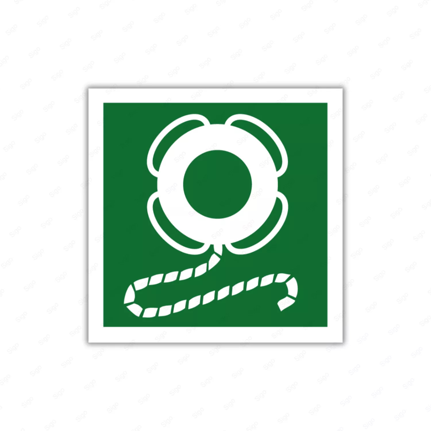 Señales Marítimas - "ARO SALVAVIDAS CON RABIZA"| Cod. SM-18