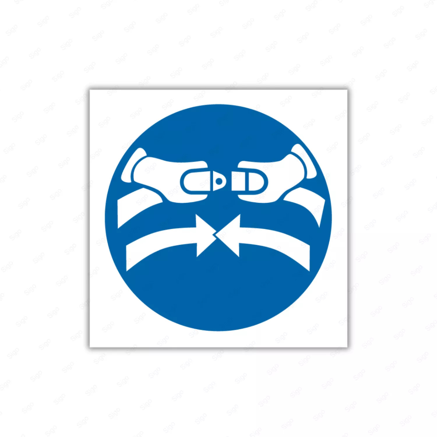 Señales Marítimas - "ABROCHENSE LOS CINTURONES""| Cod. SM-01