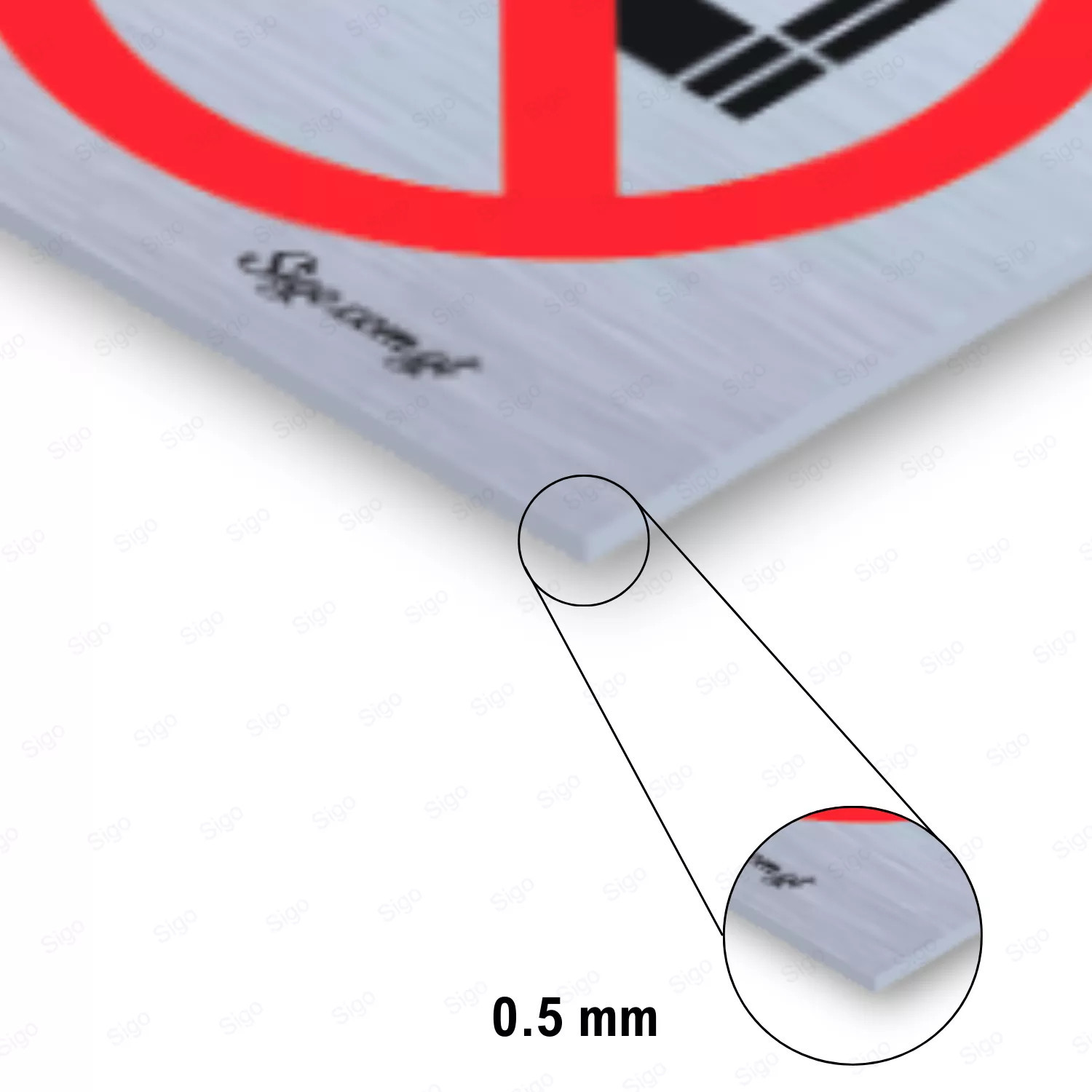 Rótulo Aluminio No Fumar Horiz... | SIGO