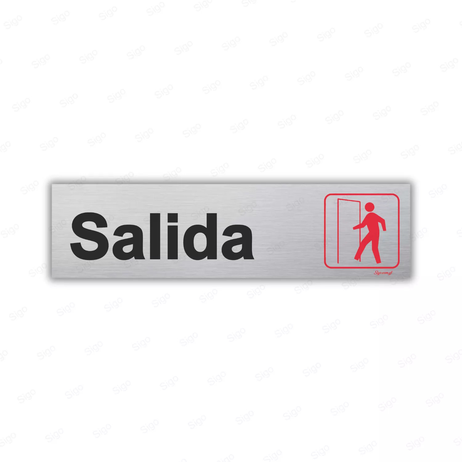 Rotulo Aluminio Salida Horizontal