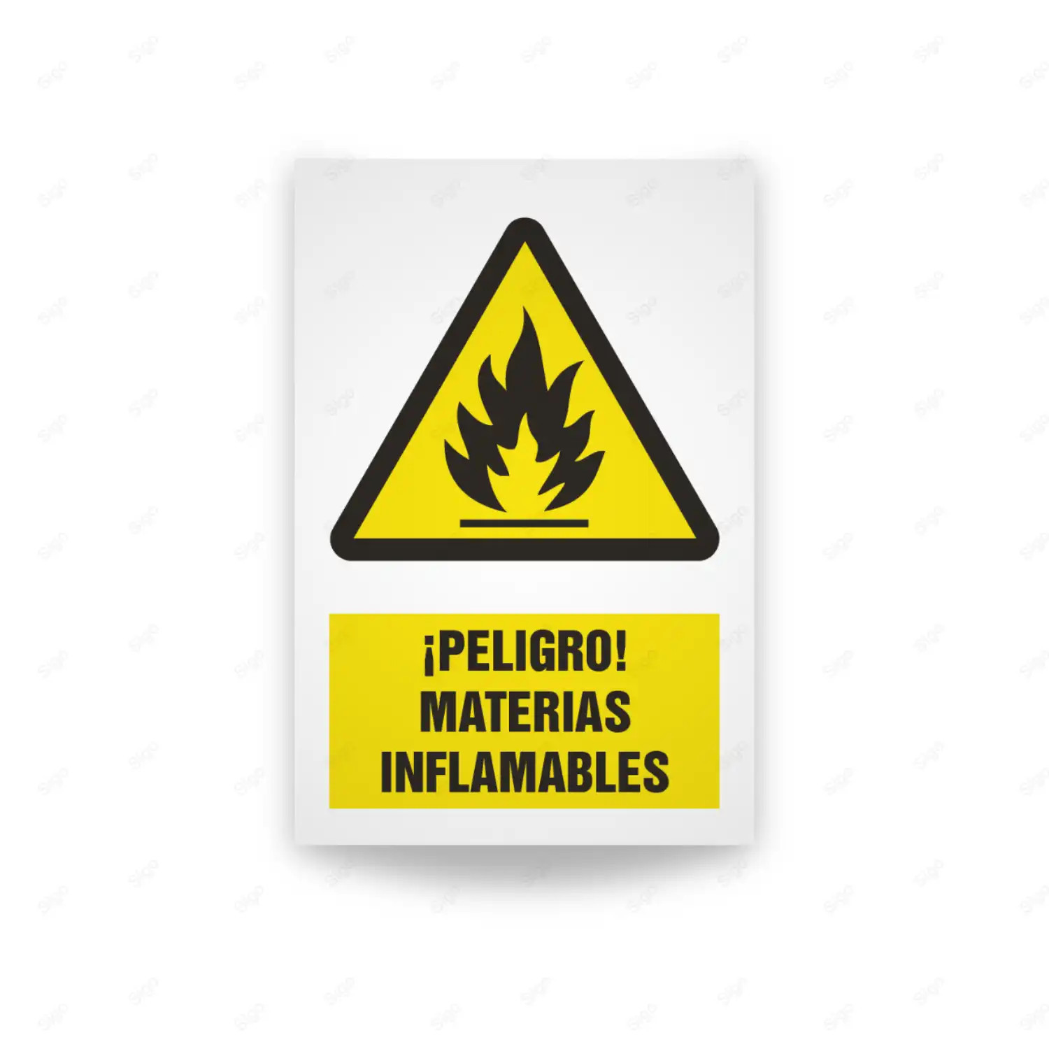Rótulo de Atención - Peligro materias inflamables | Cod. AD - 405