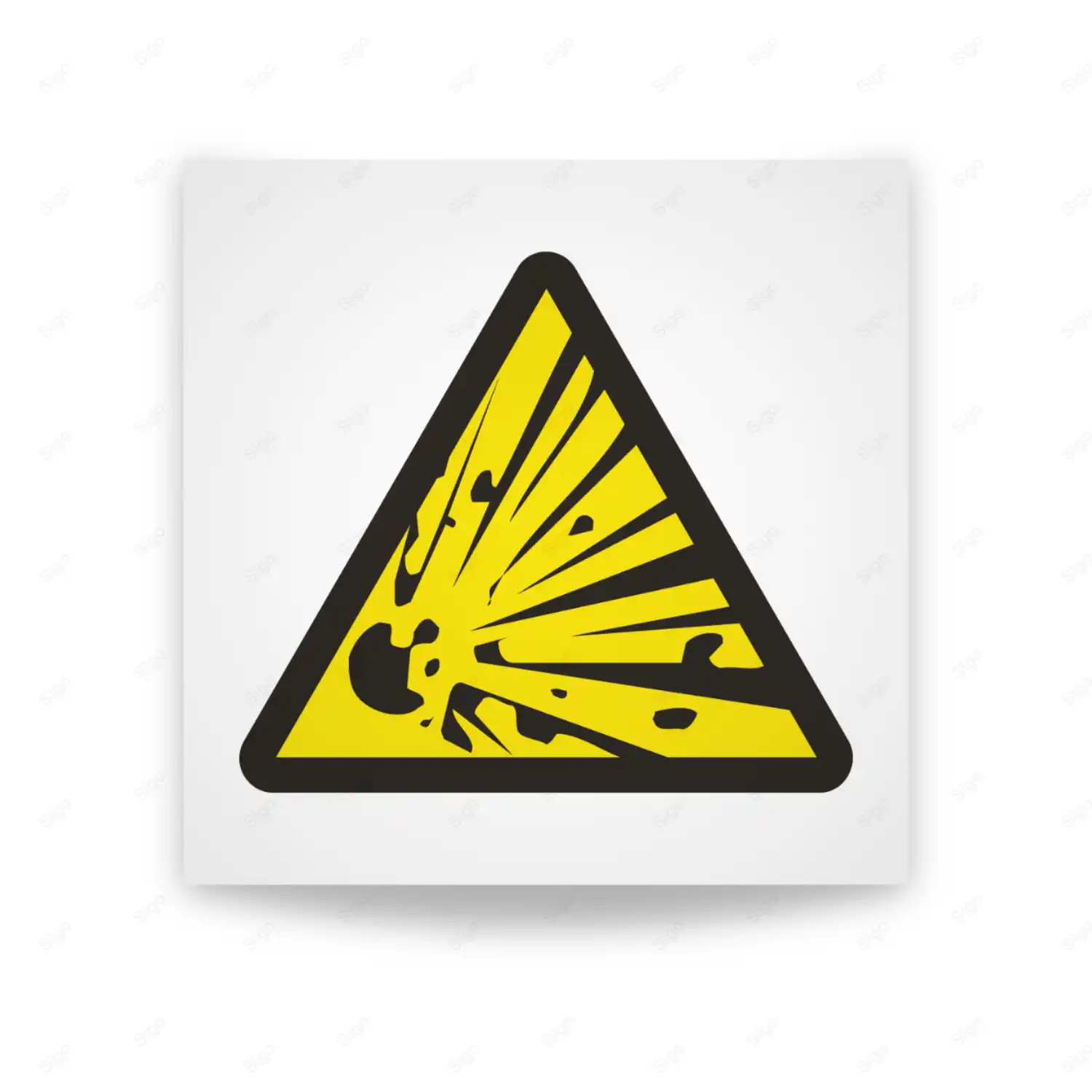 Rótulo de Atención - Peligro de explosion | Cod. AD - 418