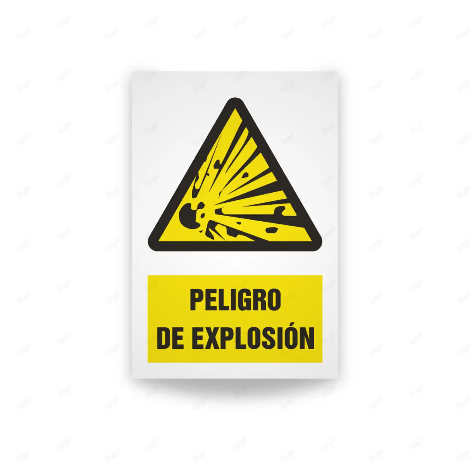 Rótulo de Atención - Peligro de explosion| Cod. AD - 419