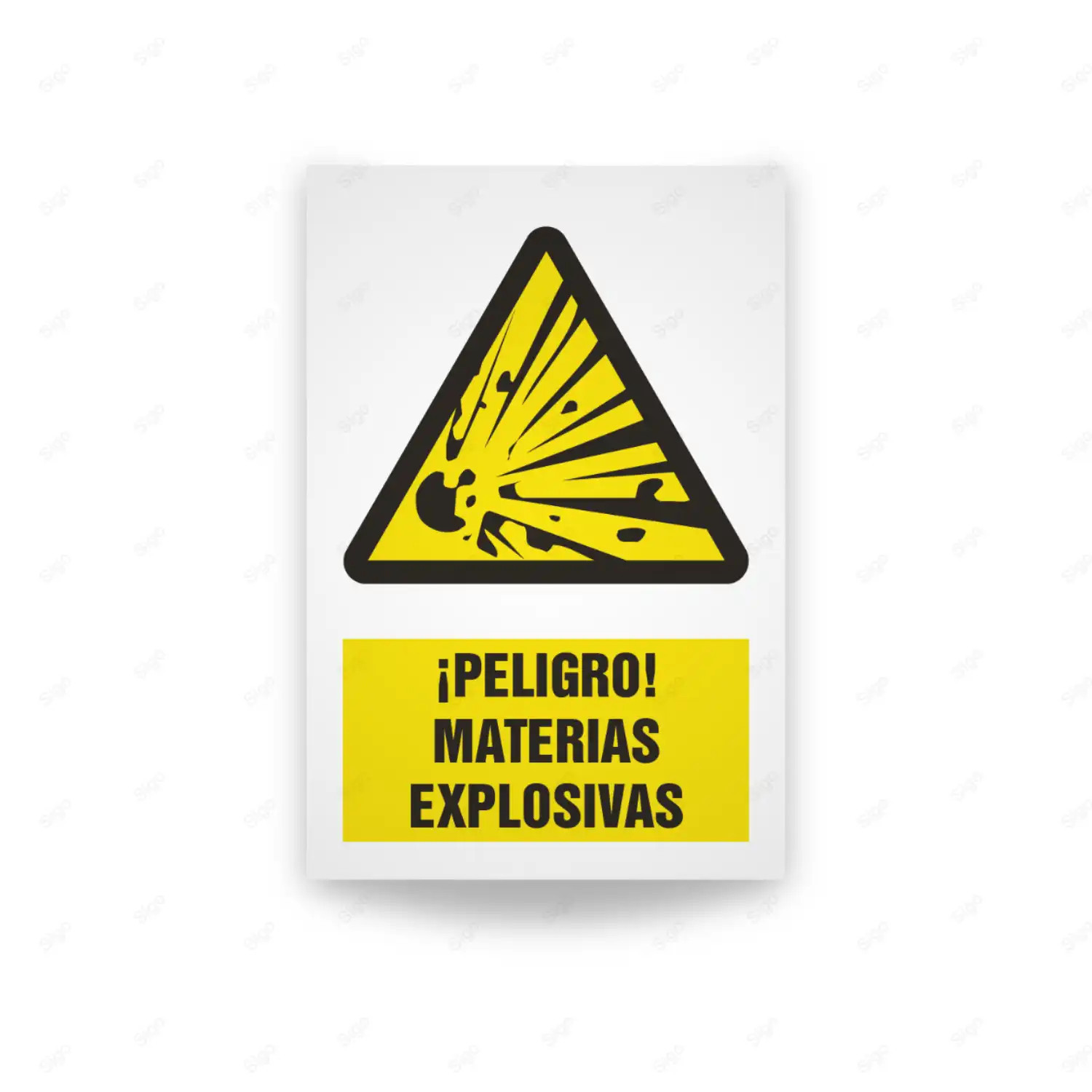 Rótulo de Atención - Peligro materias explosivas| Cod. AD - 422