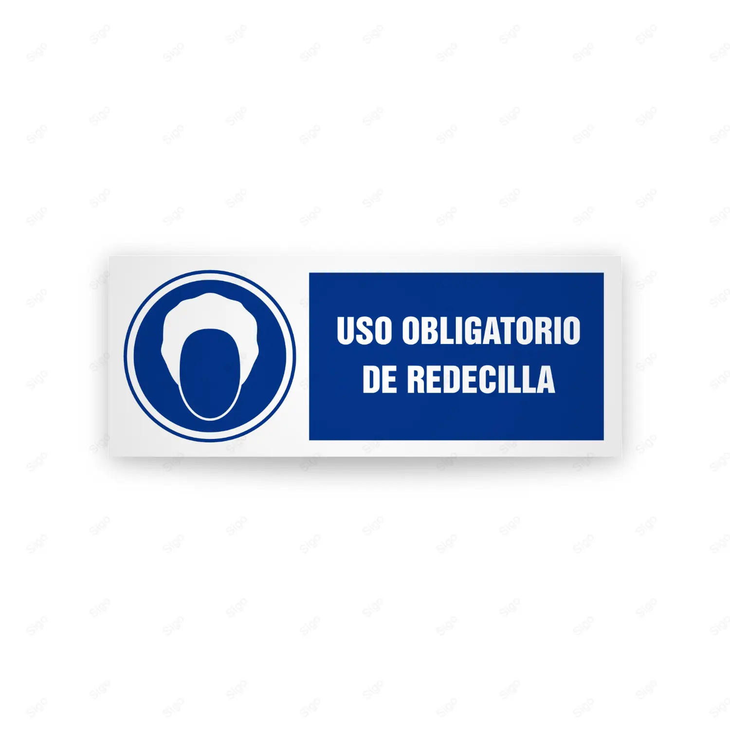 Rótulo de Obligación - Uso obligatorio de redecilla | Cod. OB-450