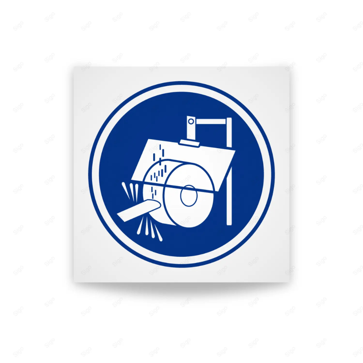 Rótulo de Obligación - Uso obligatorio de protector | Cod. OB-526