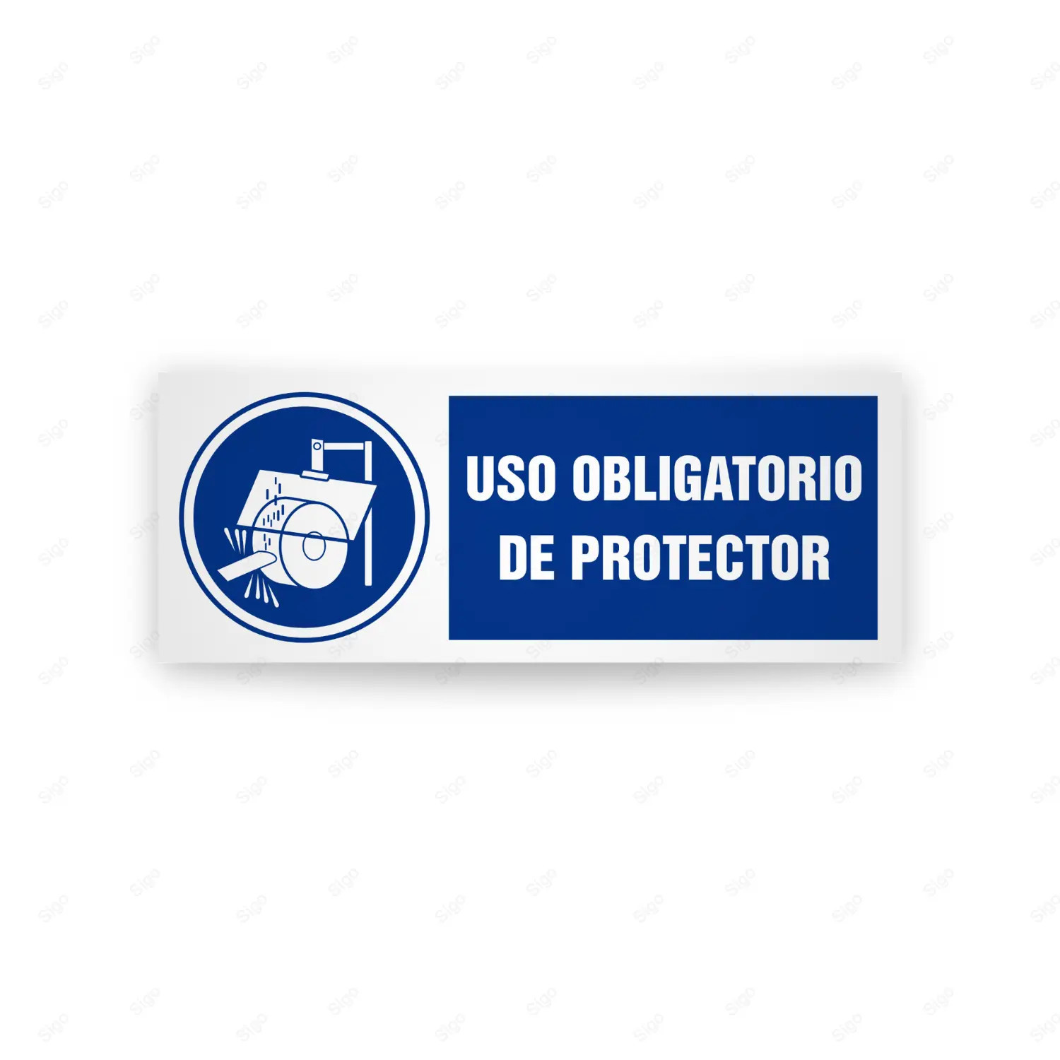 Rótulo de Obligación - Uso obligatorio de protector | Cod. OB-528