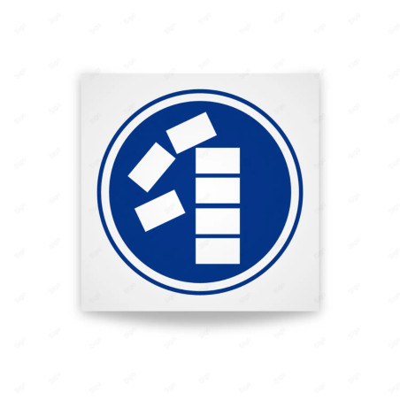 Rótulo de Obligación - Apilar correctamente | Cod. OB-566