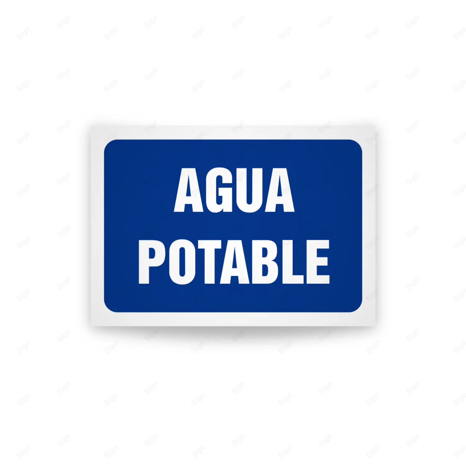 Rótulo de Obligación - Agua potable | Cod. OB-605