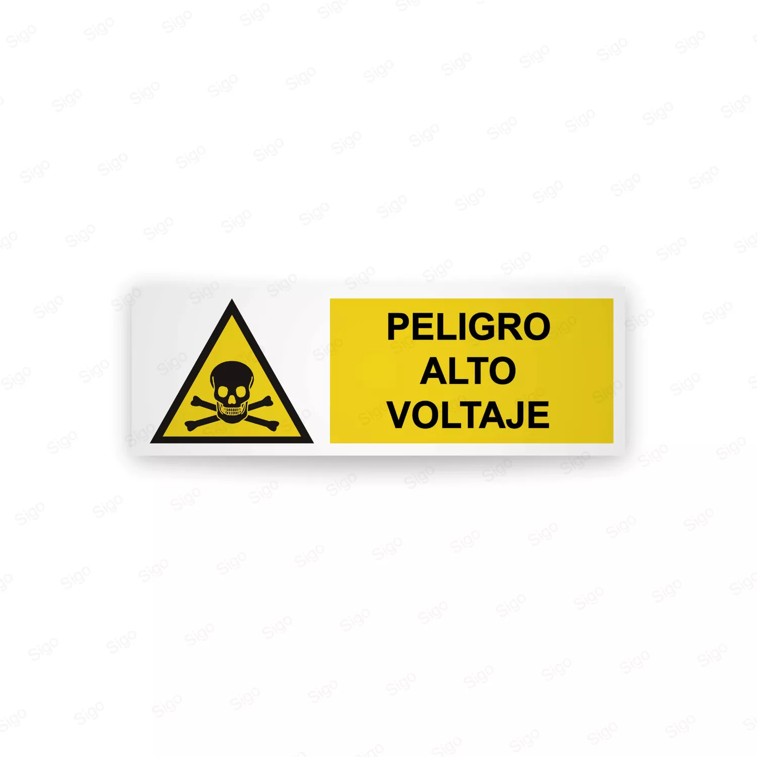 Rótulo de Peligro - Peligro alto voltaje | Cod. PEL - 8