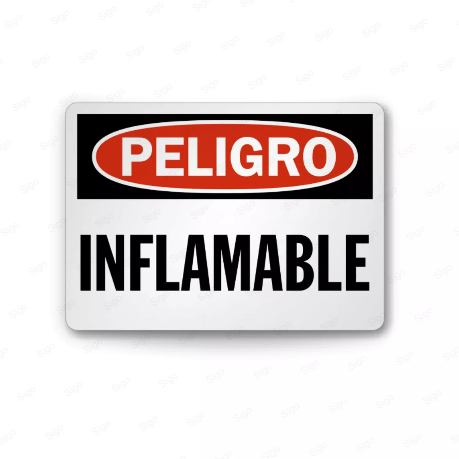Rótulo de Peligro - Inflamable | Cod. PEL - 115