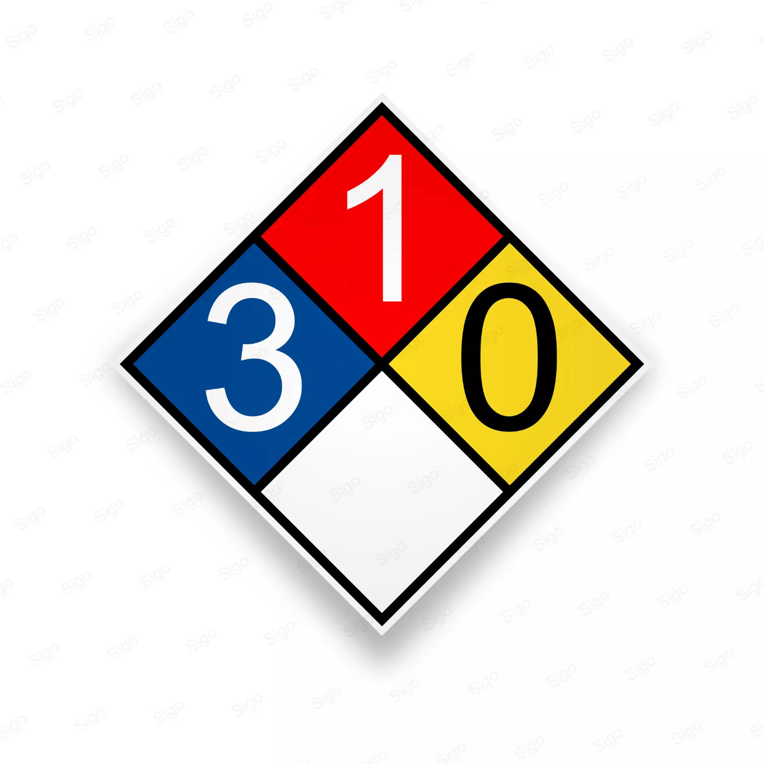 Rombo NFPA - Amoniaco | 3 - 1 - 0