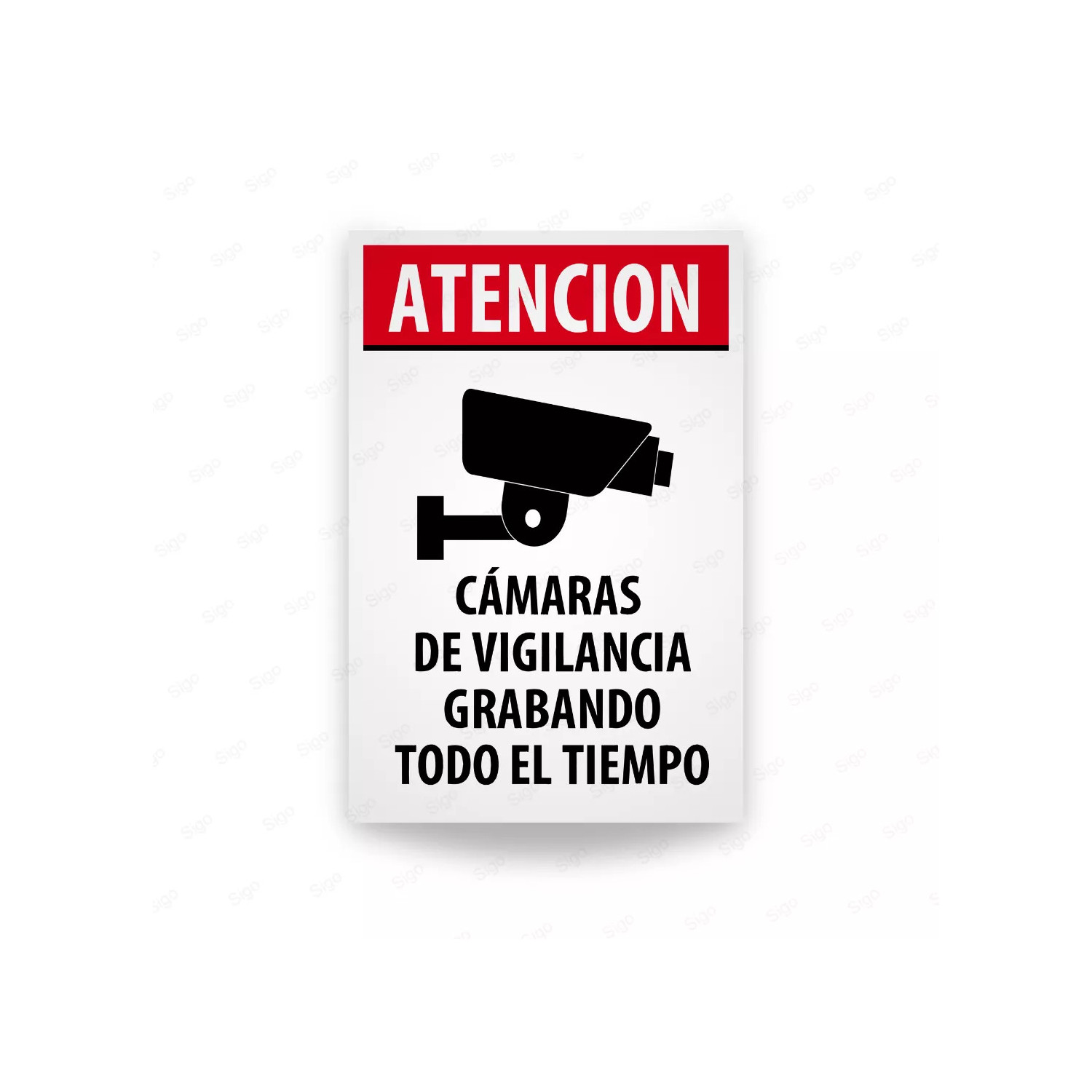 Rótulo Cámara de Seguridad - "Camaras de Vigilancia Grabando todo el ...