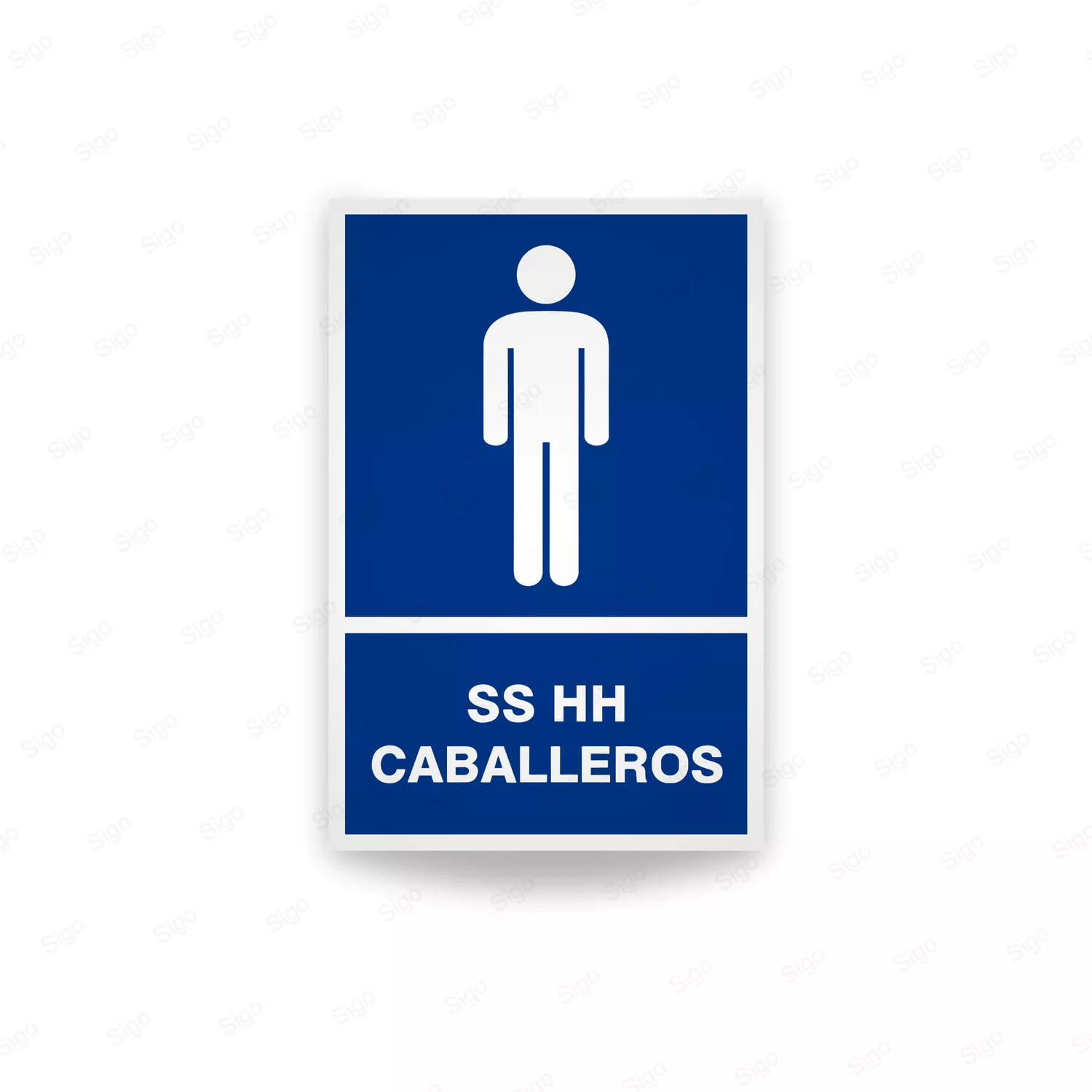 Rótulo Informativos - Servicio Sanitario Caballeros | Cod. SI - 09