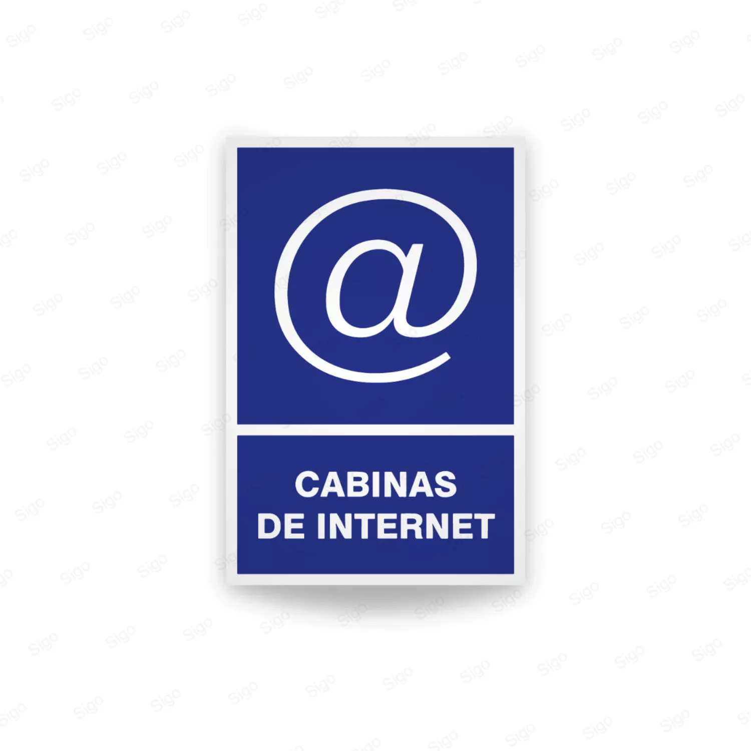 Rótulo Informativos - Cabinas de Internet | Cod. SI - 25