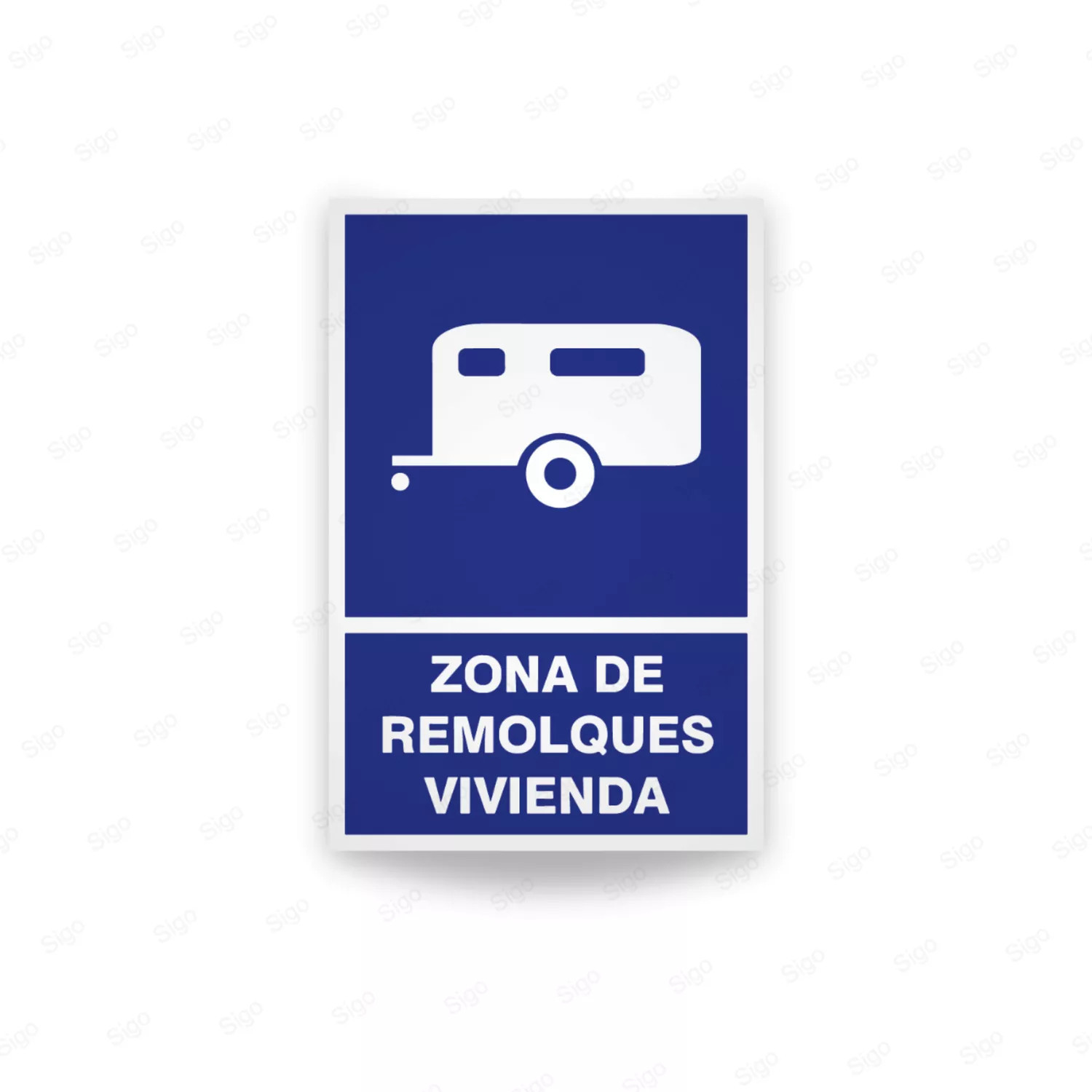 Rótulo Informativos - Zona de Remolques Vivienda | Cod. SI - 35
