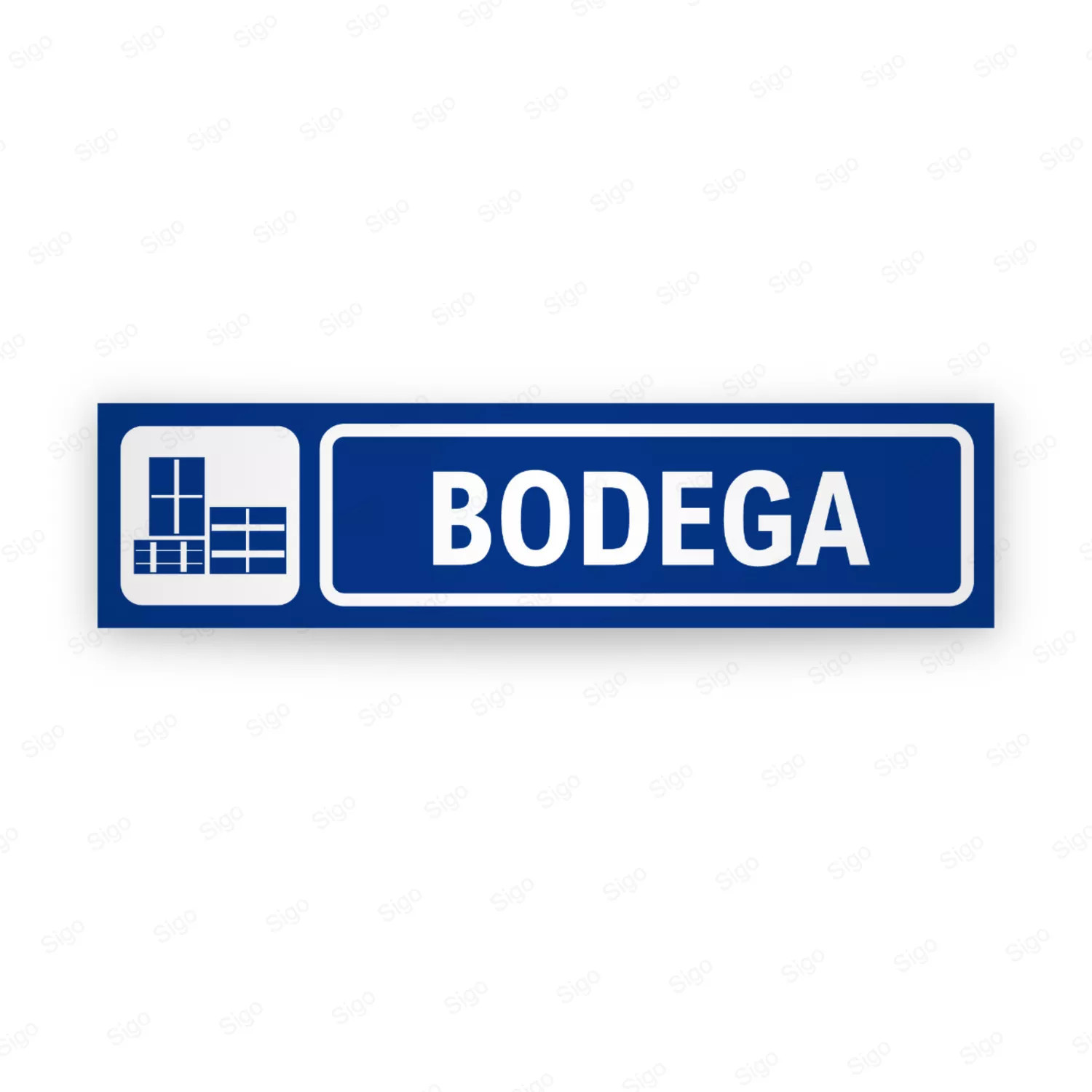 Rótulo Identificación de Ambientes - Bodega | Cod. SIA -25