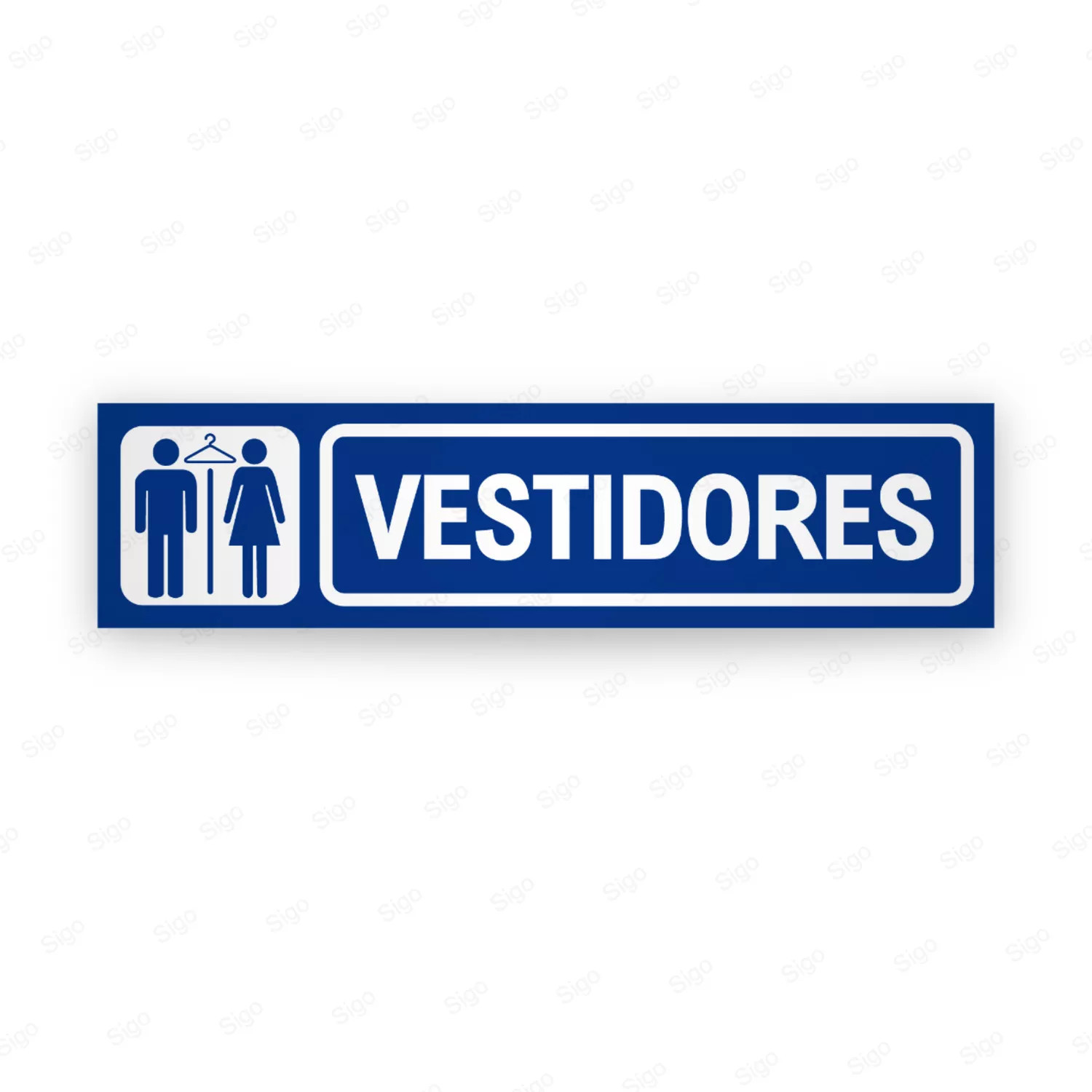 Rótulo Identificación de Ambientes - Vestidores | Cod. SIA -26
