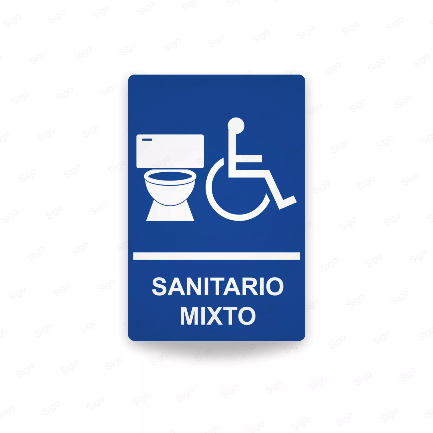 Rótulos Baños - Sanitario Mixto | Cod. SA - 60
