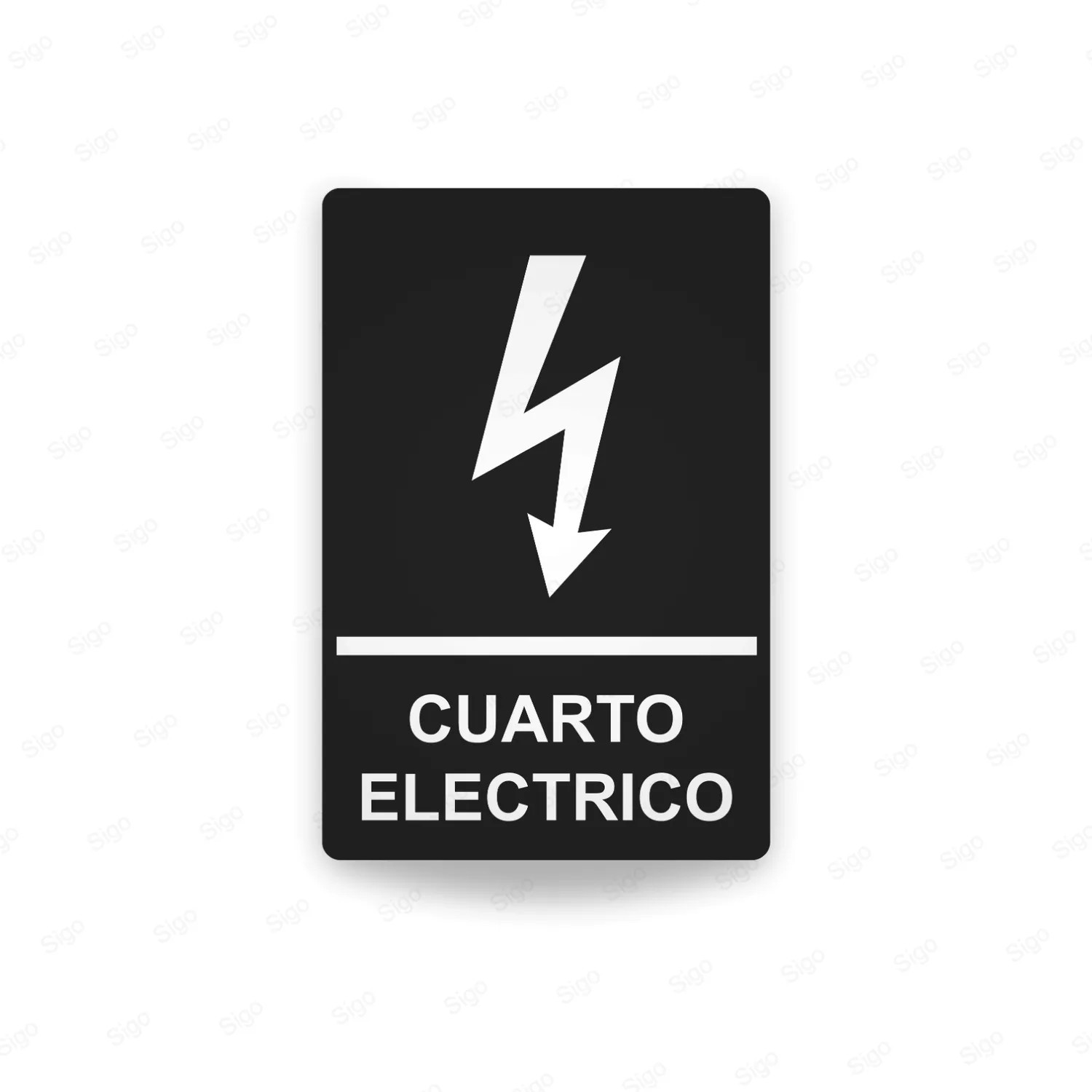 Rótulos Baños - Cuarto Electrico | Cod. SA - 83