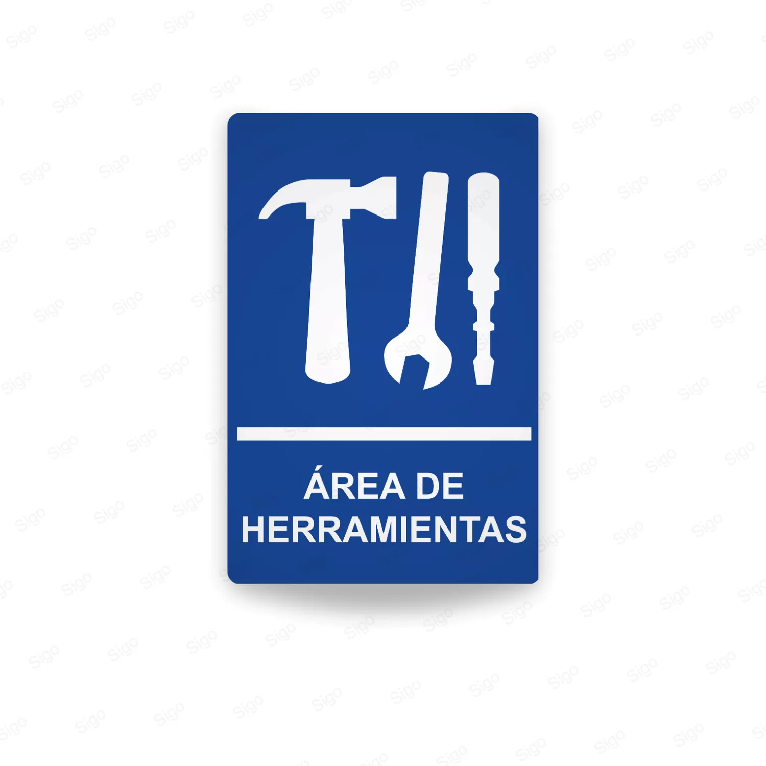 Rótulos Baños - Área De Herramientas| Cod. SA - 91