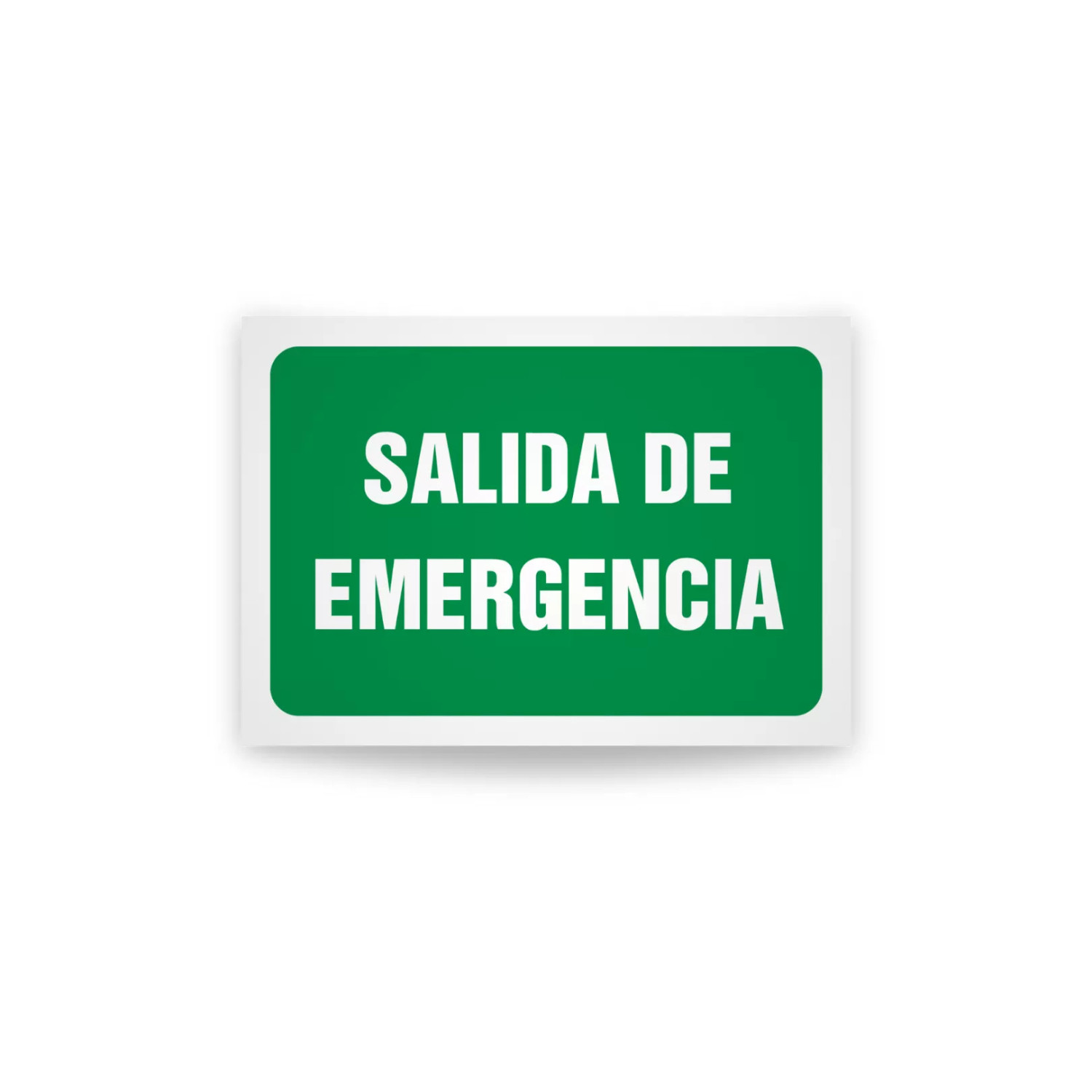 Rotulo de ruta de evacuacion - Salida de emergencia| Cod. EV-835