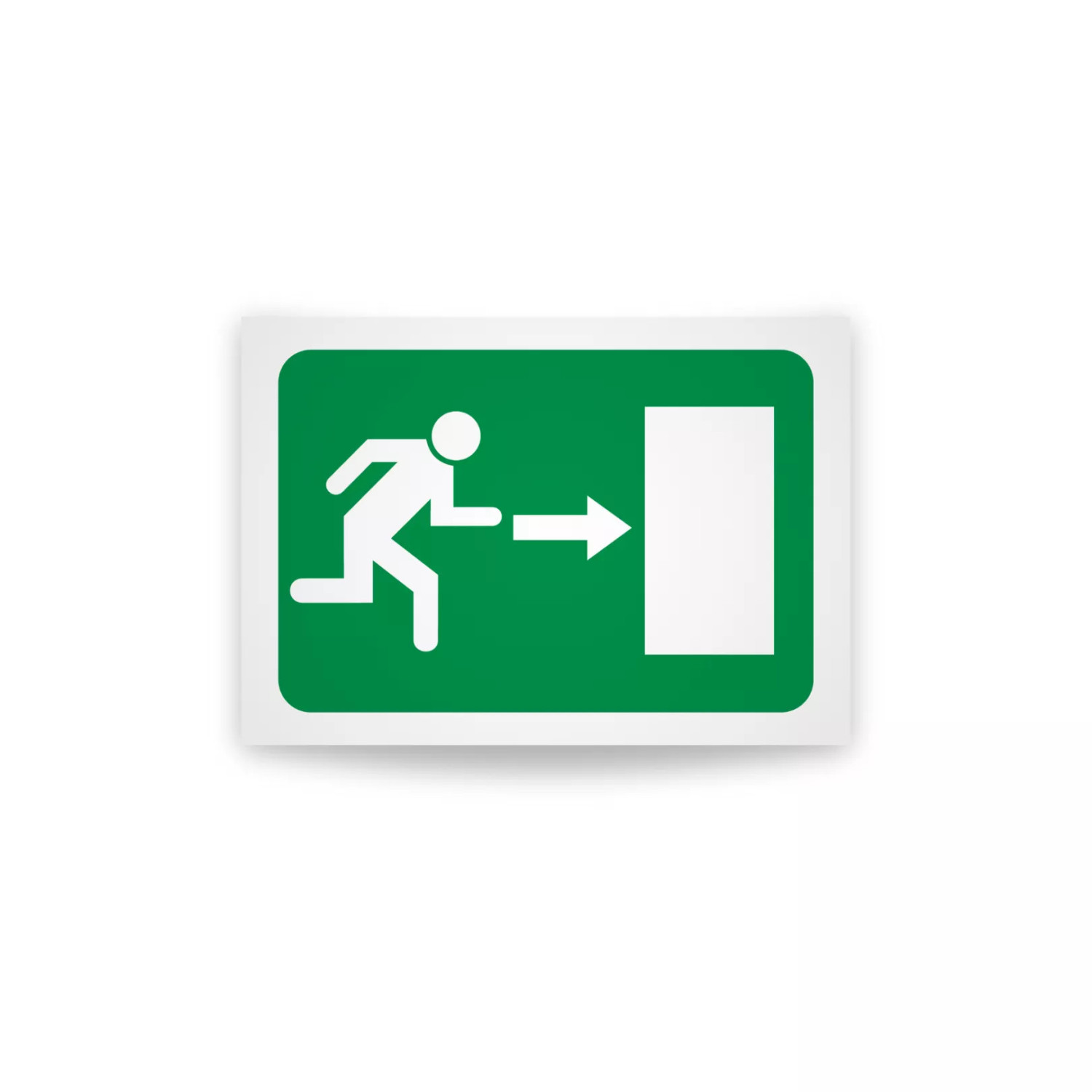 Rotulo de ruta de evacuacion - Salida de emergencia lado derecho|Cod ...