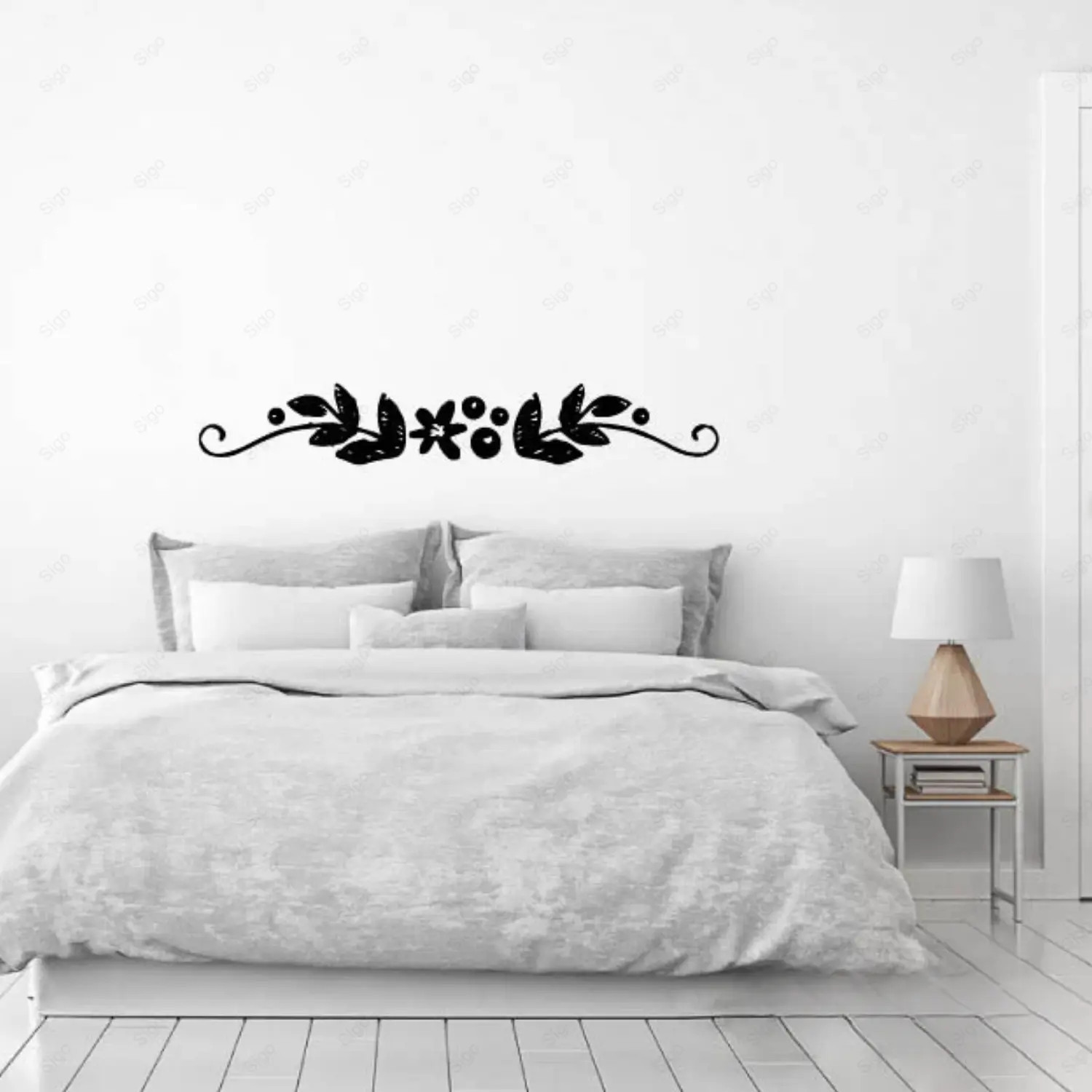 ︎ Vinilos Decorativos Troquelados para pared - Cabecera Planta