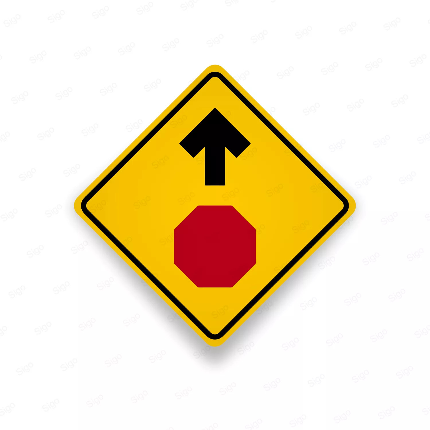 Rótulo Vial Advertencia - Alto Proximo | Cod. SP - 31 | Sigo