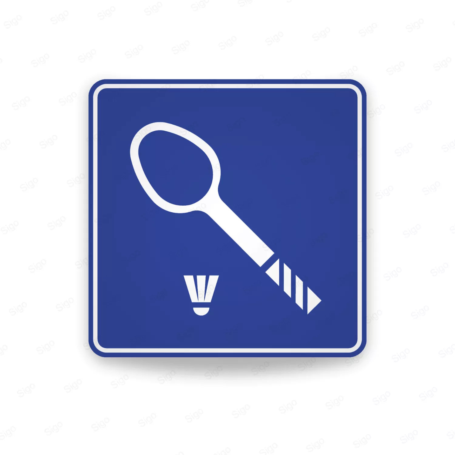 Rótulo Vial Turistico - Badminton | Cod. SIT-18