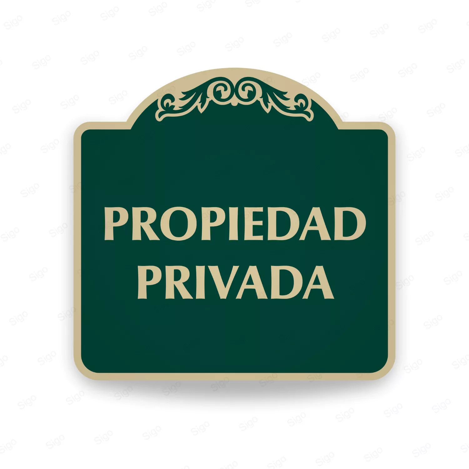 Rótulo Vial Residencial - Propiedad Privada