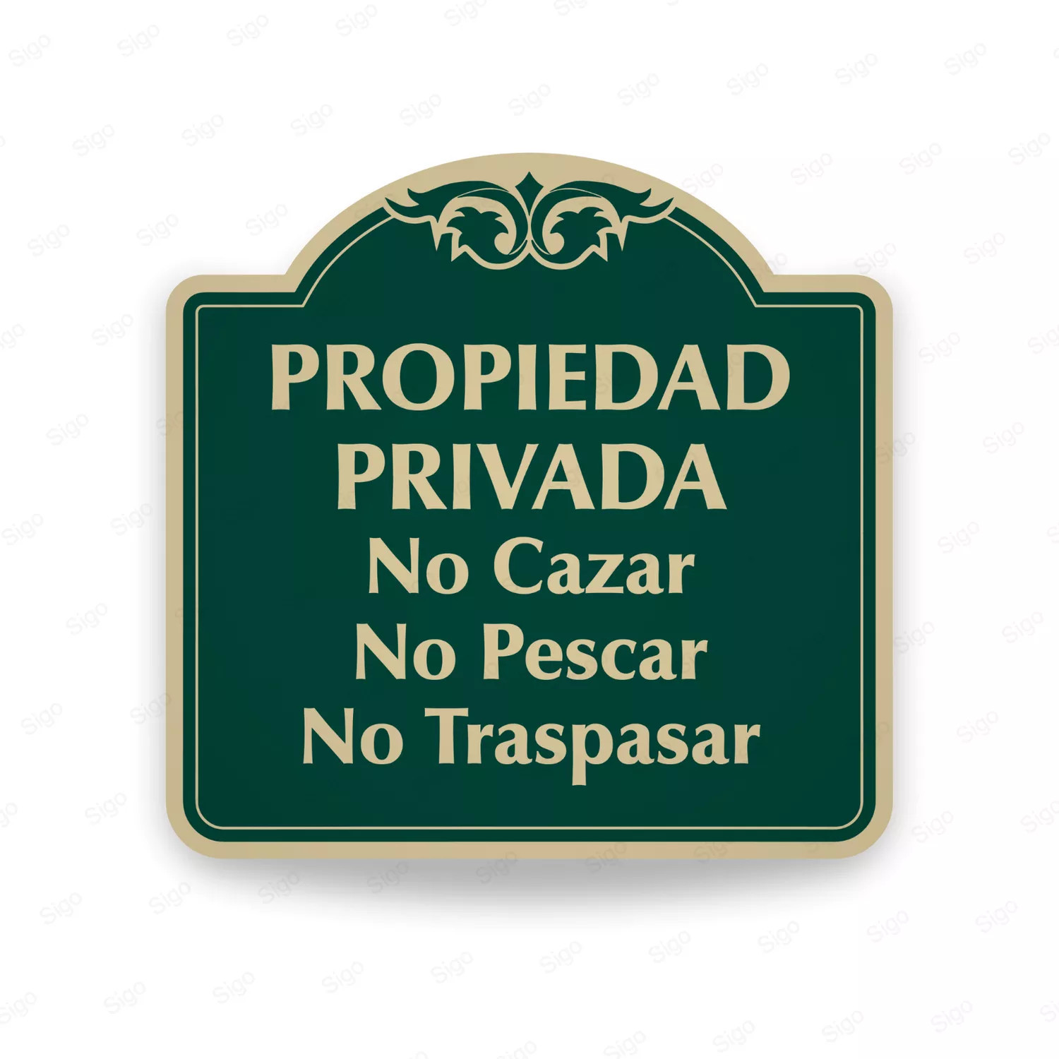 Rótulo Vial: Propiedad Privada No Cazar... | SIGO