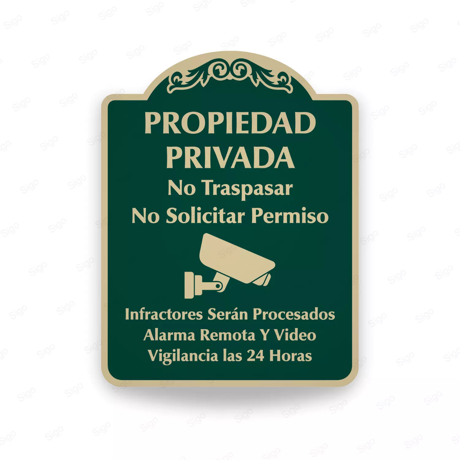 Rótulo Vial Residencial - Propiedad Privada No Traspasar, No Solicitar ...