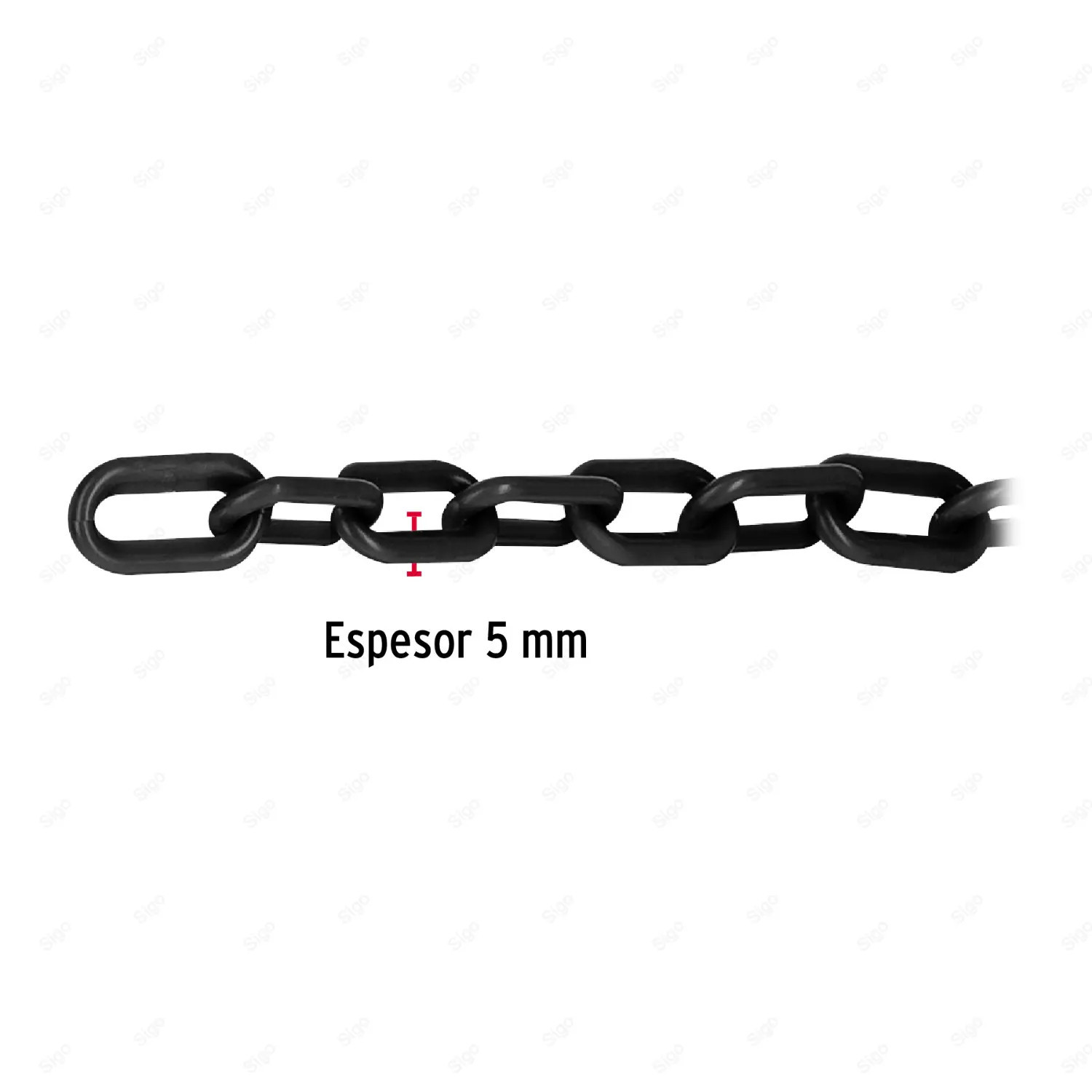 Cadena de Plástico de 5 mm (Negro) | FIERO