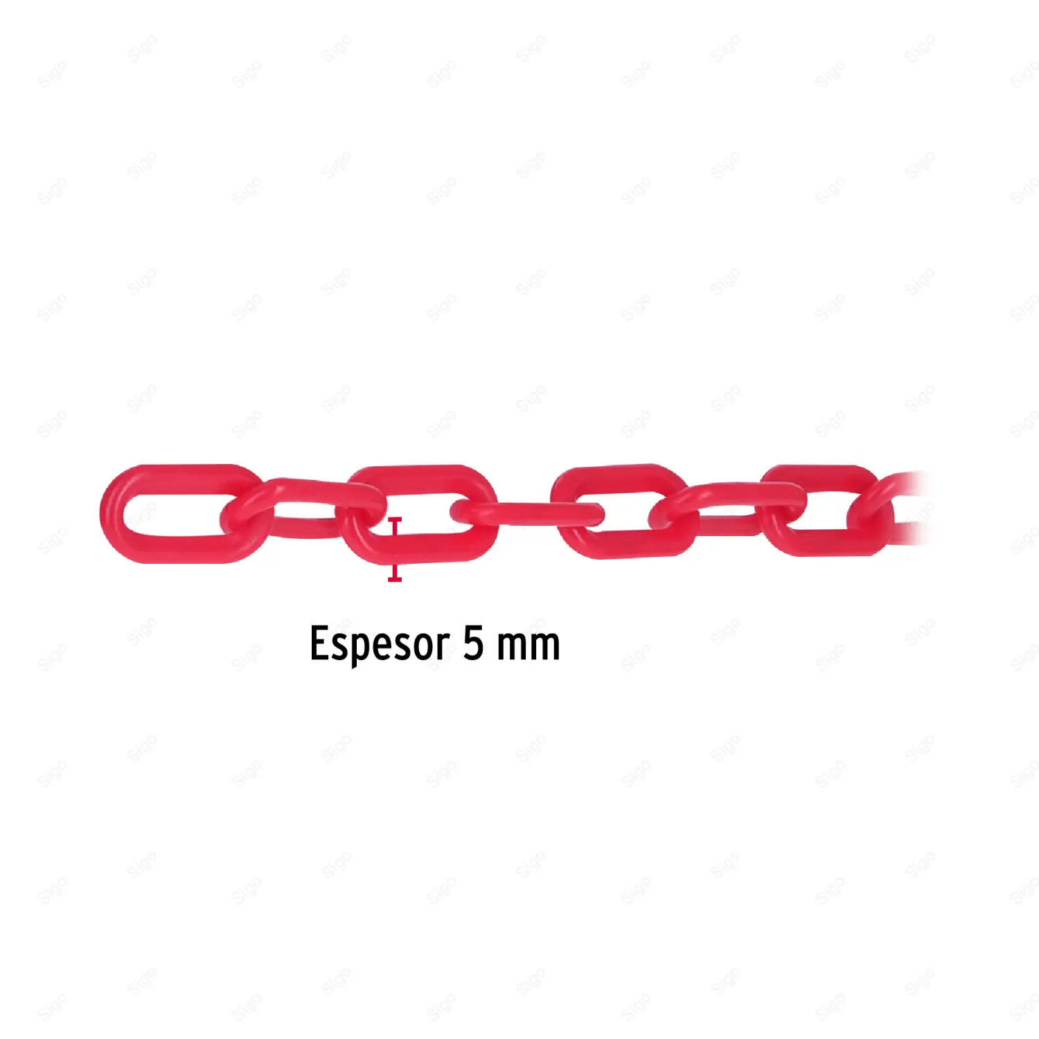 Cadena de Plástico de 5 mm (Rojo) | FIERO