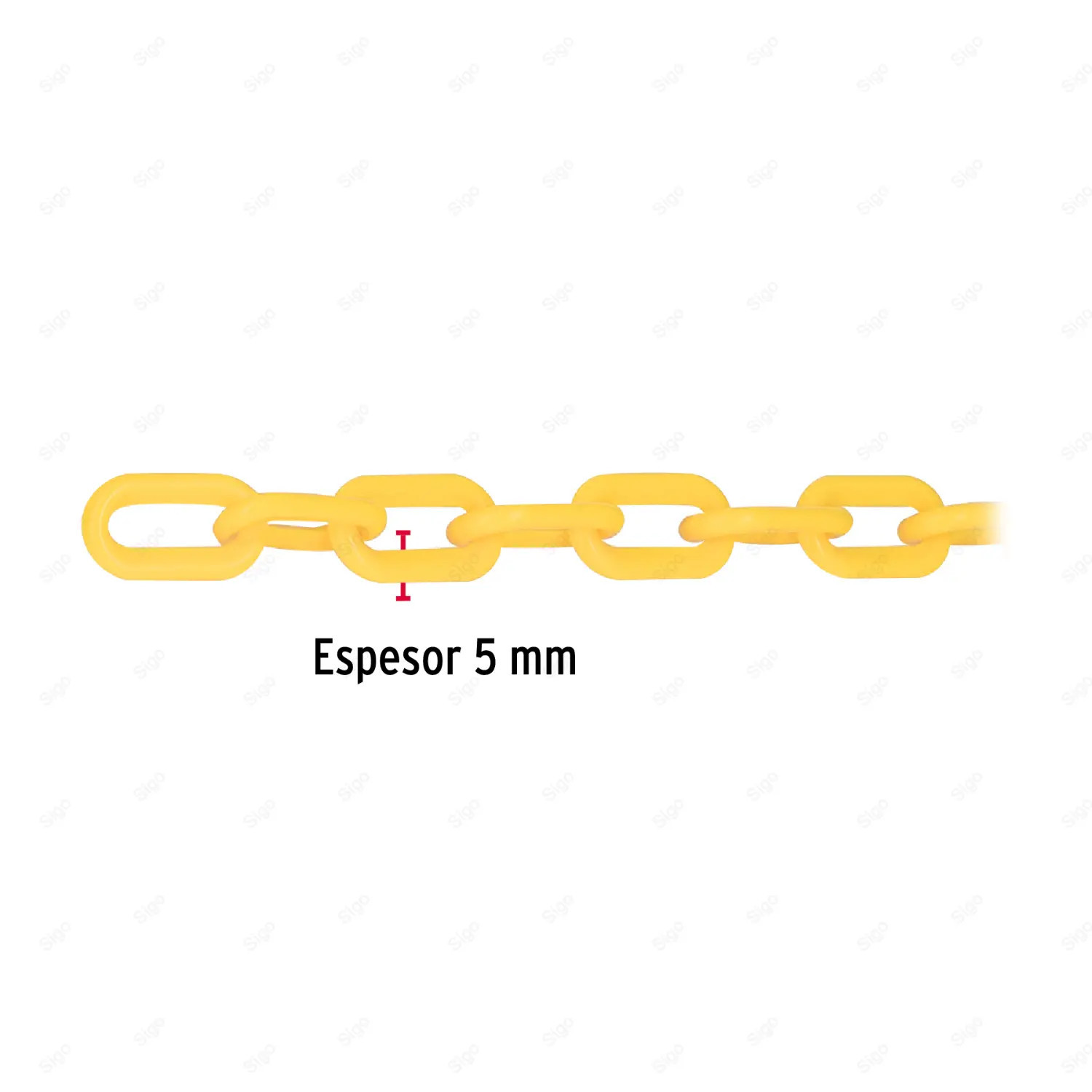 Cadena de Plástico de 5 mm (Amarillo) | FIERO