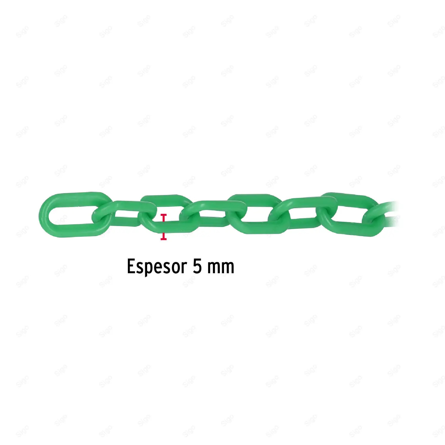 Cadena de Plástico de 5 mm (Verde) | FIERO