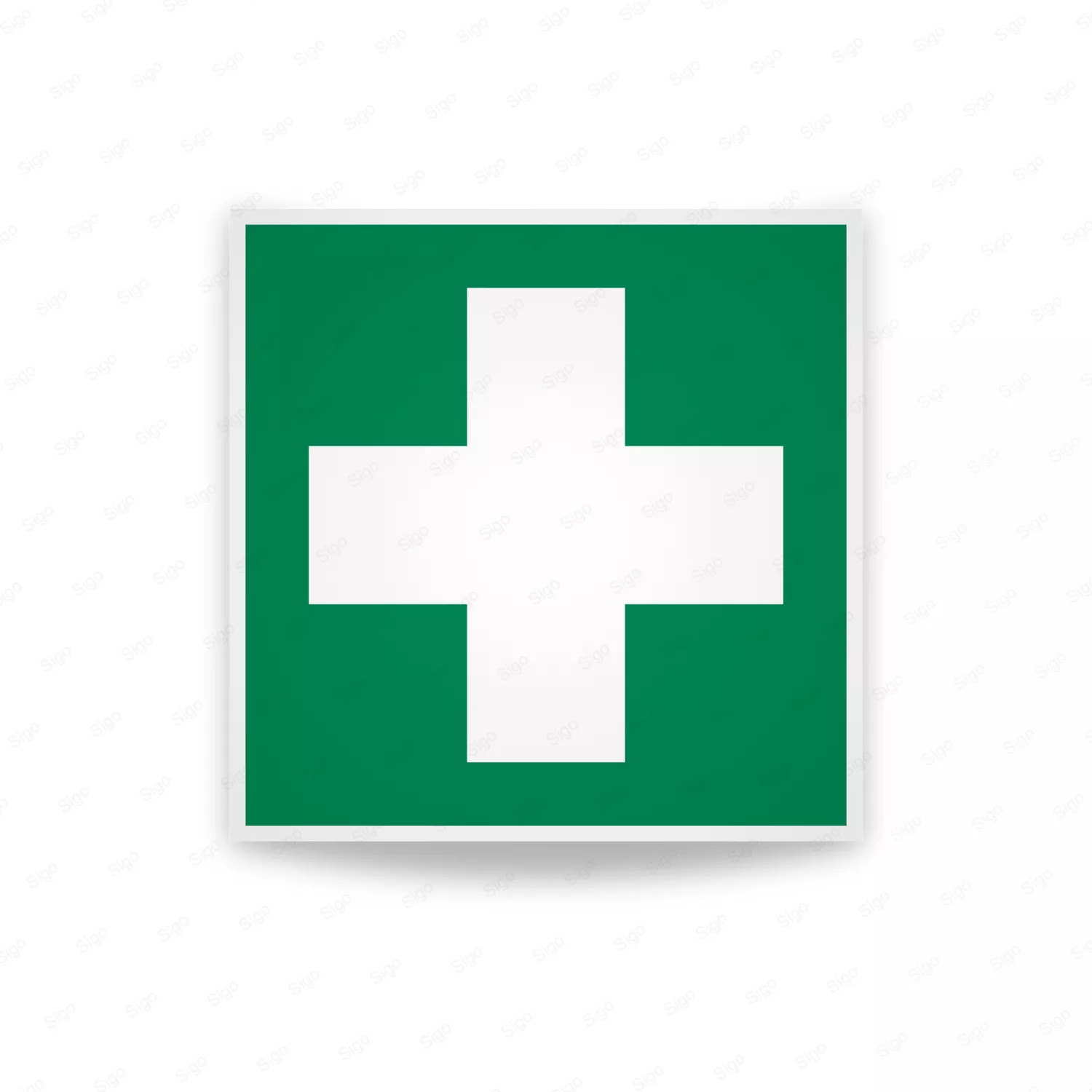 Rotulo de Rescate - Primeros Auxilios | Cod. E003 ISO 7010