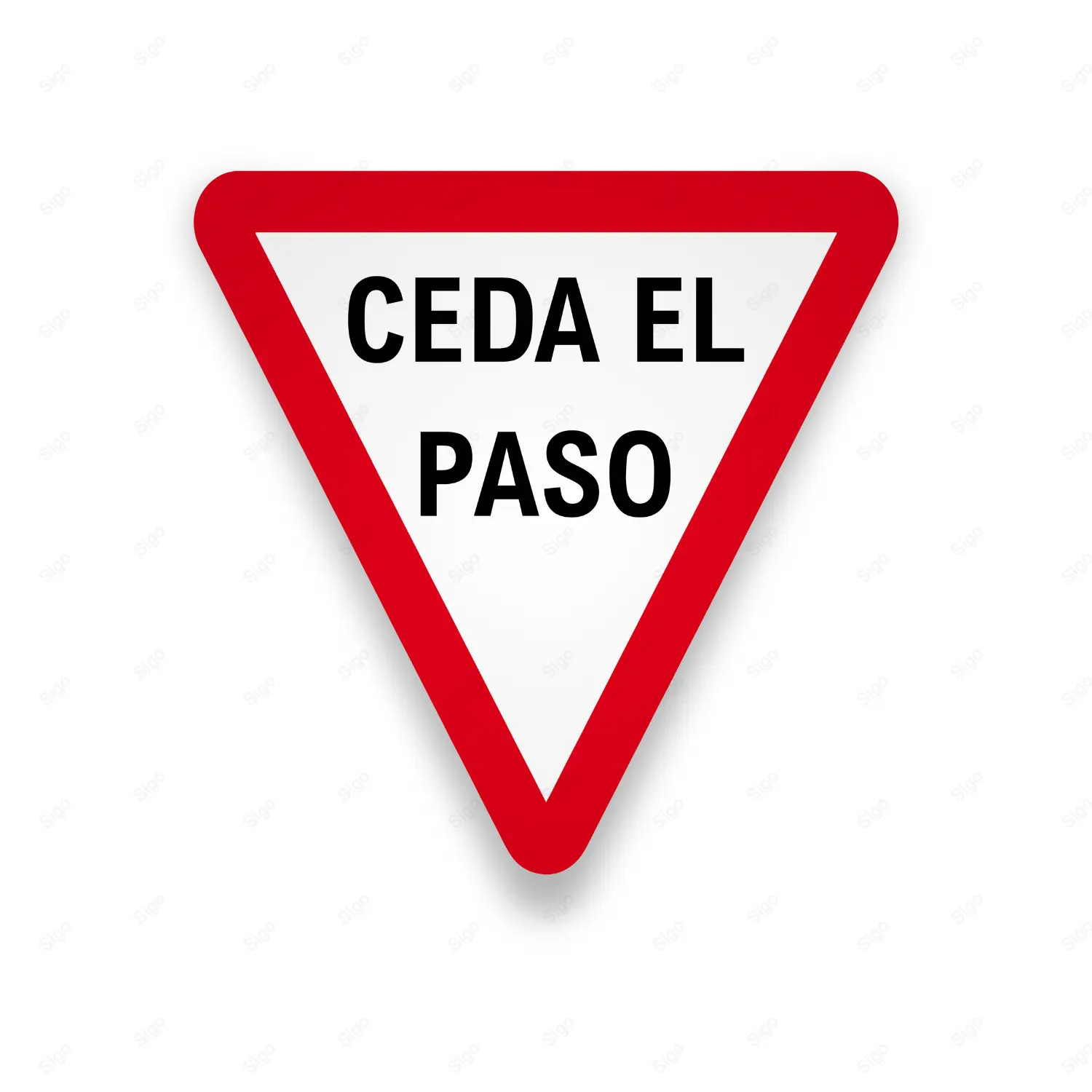 Rótulo Vial Reglamentario - Ceda el Paso | SIGO