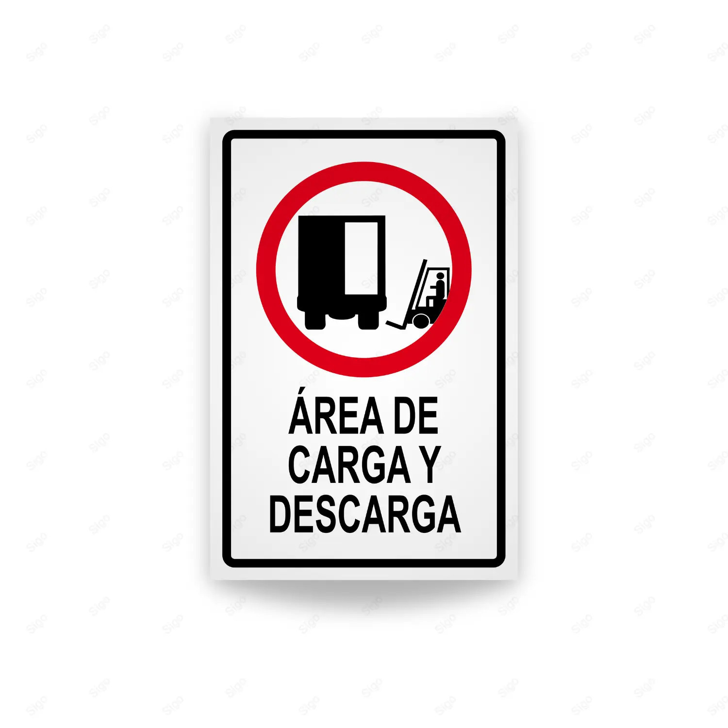 Rótulo Vial Reglamentario - Área de Carga y Descarga | SIGO
