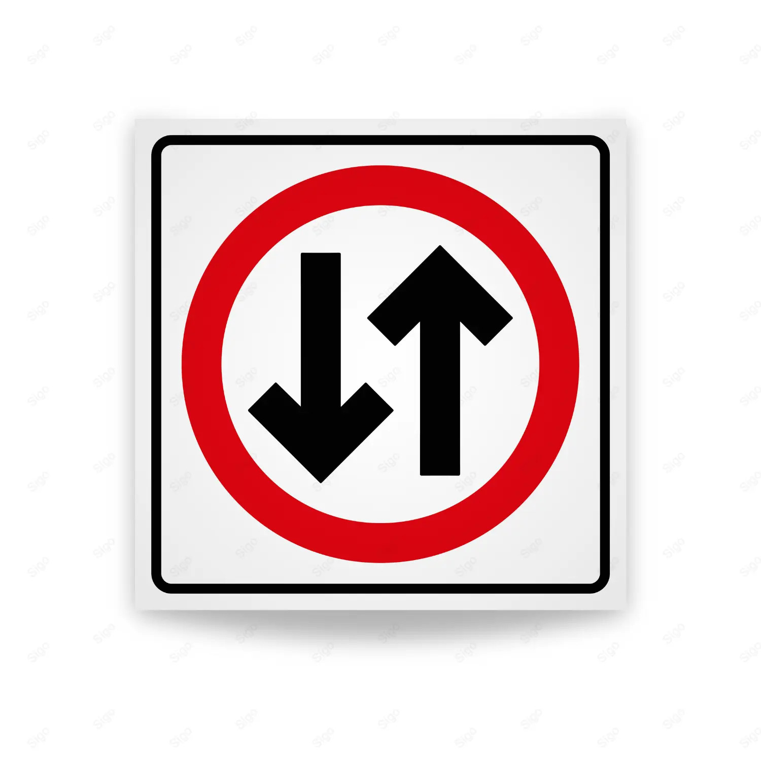 Rótulo Vial Reglamentario - Doble Sentido | SIGO