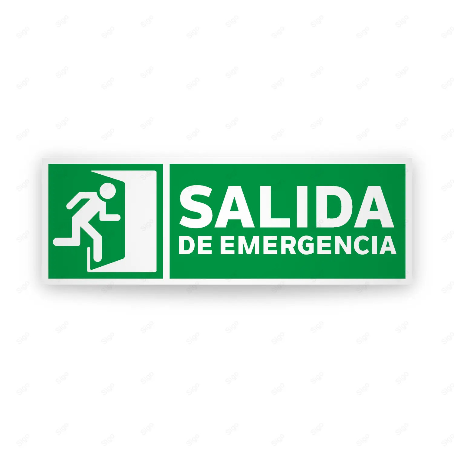 Rótulo de Ruta de Evacuación - Salida de Emergencia lado d... | SIGO
