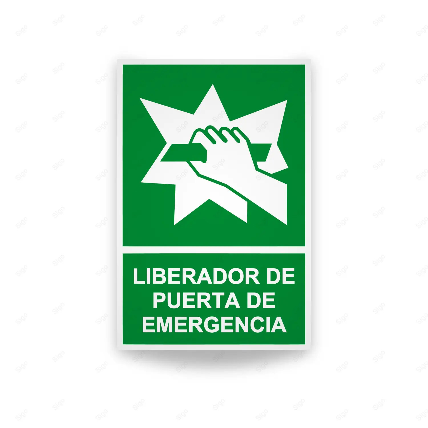 Rótulo de Ruta de Evacuación - Liberador de Puerta de emerg...| SIGO