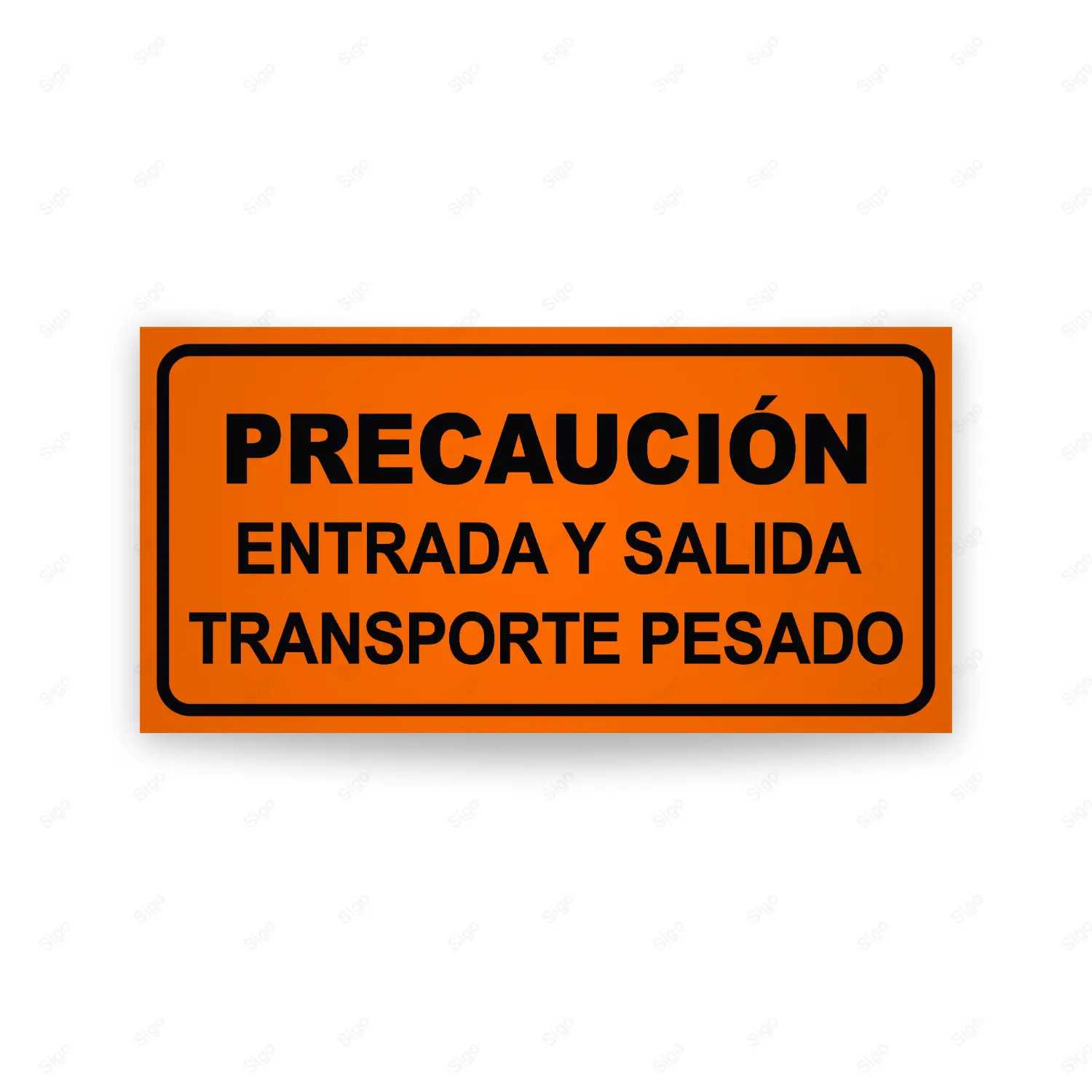 Rótulo Vial Obras y Mantenimiento - Precaución Entra y Salida ...