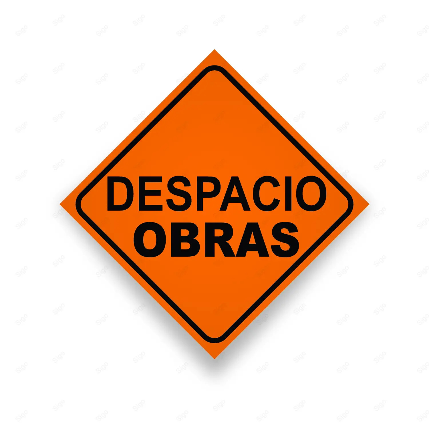 Rótulo Vial Obras y Mantenimiento - Despacio Obras | Cod. SDO - 41