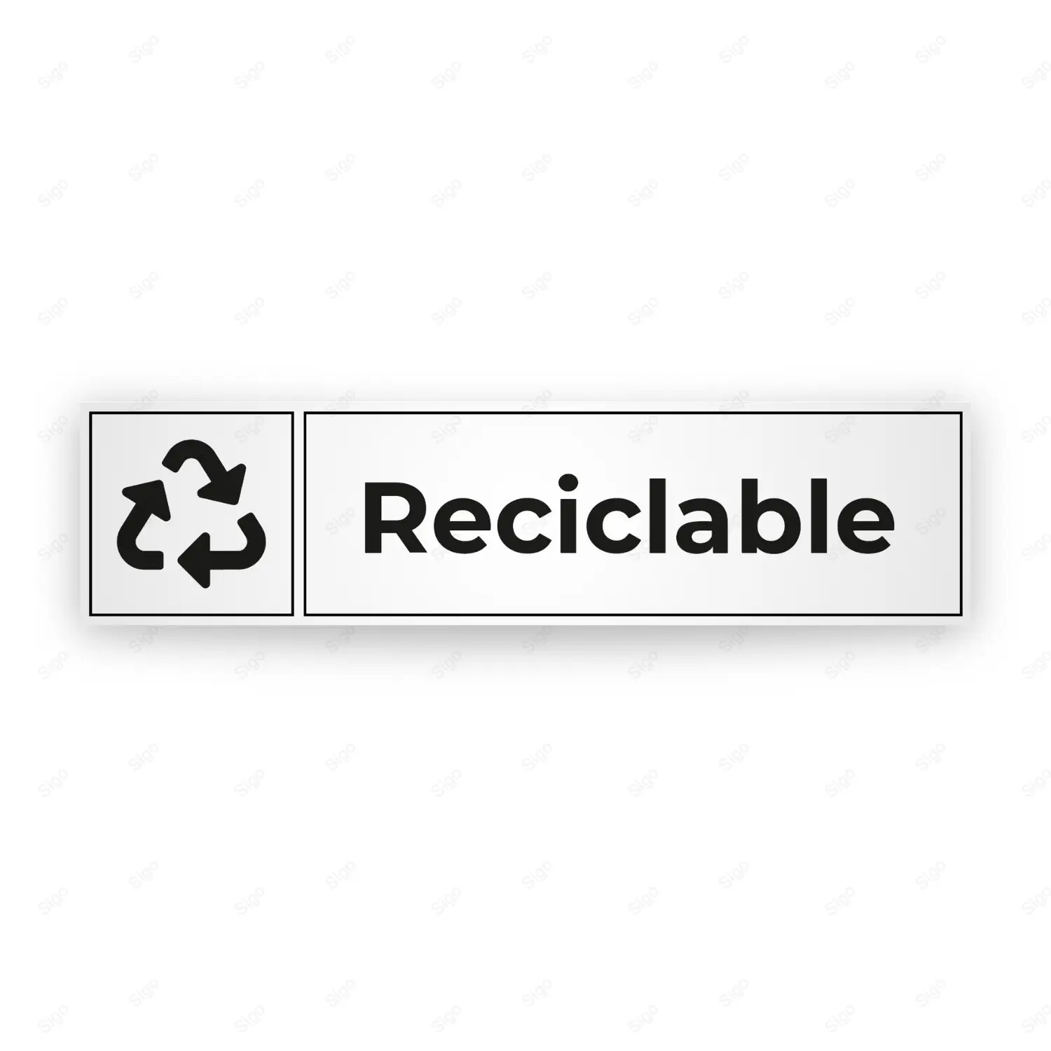 Rótulos de Reciclaje - No Reciclable | SIGO