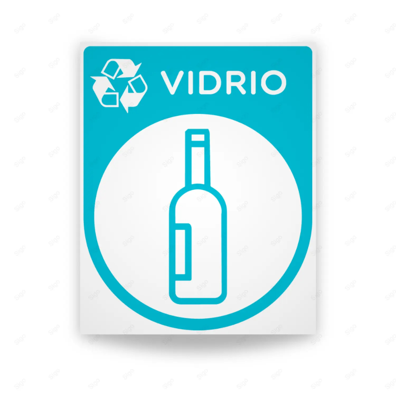 Rótulos de Reciclaje - Desecho Vidrios | SIGO