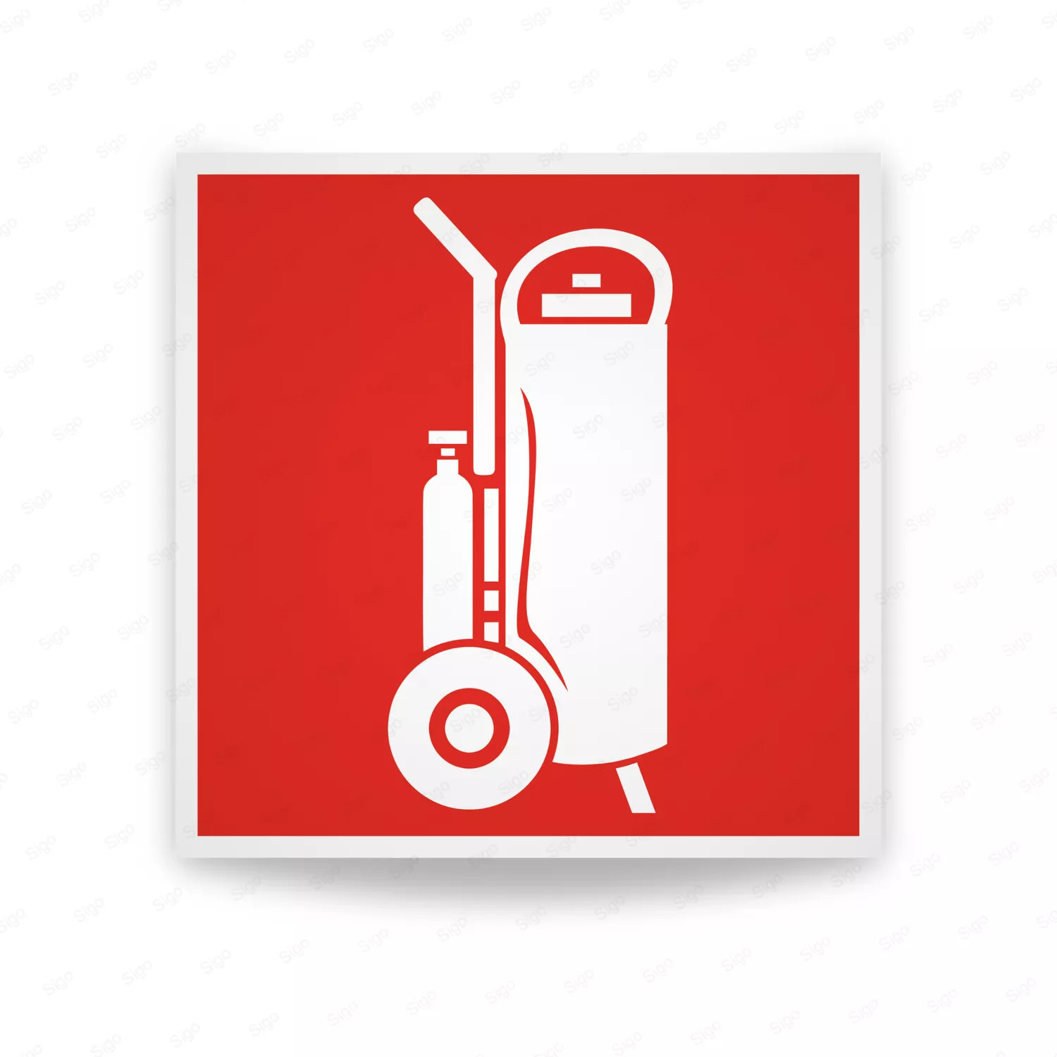 Rótulo Contra Incendios - Extintor rodante | Cod. CI-002